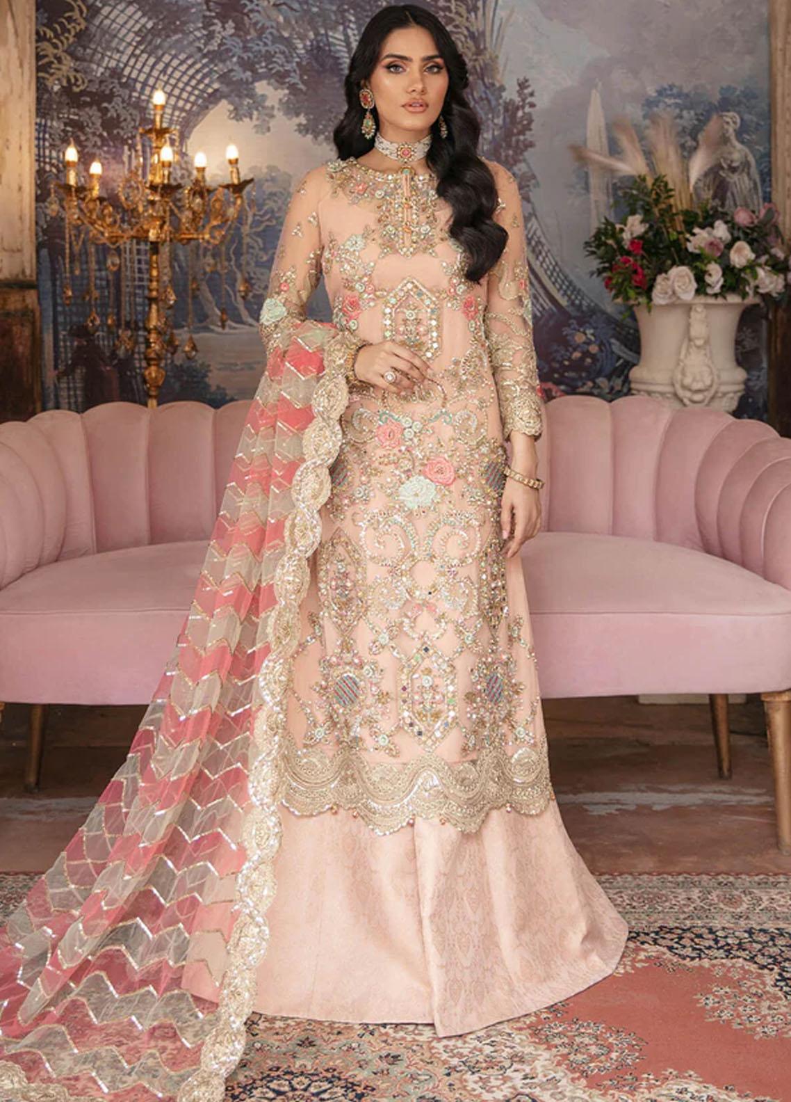 Aangan by Imrozia Premium Embroidered Net Suits Unstitched 3 Piece IMP22A IB-26 Dur-e-Fishaan ...