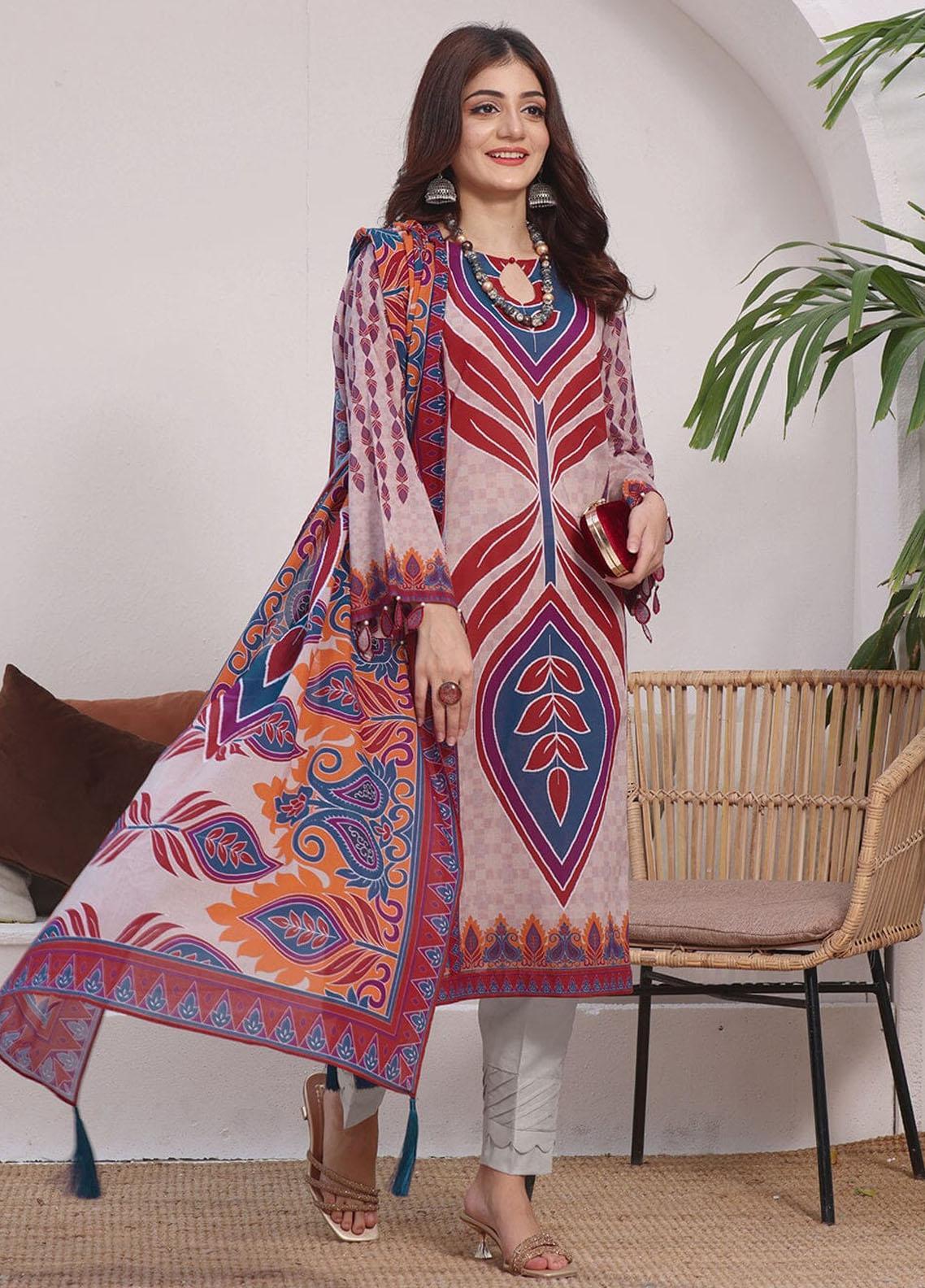 Ainy By Khas Printed Lawn Suits Unstitched 3 Piece KHS23AN3 KLA-1964 - Summer Collection