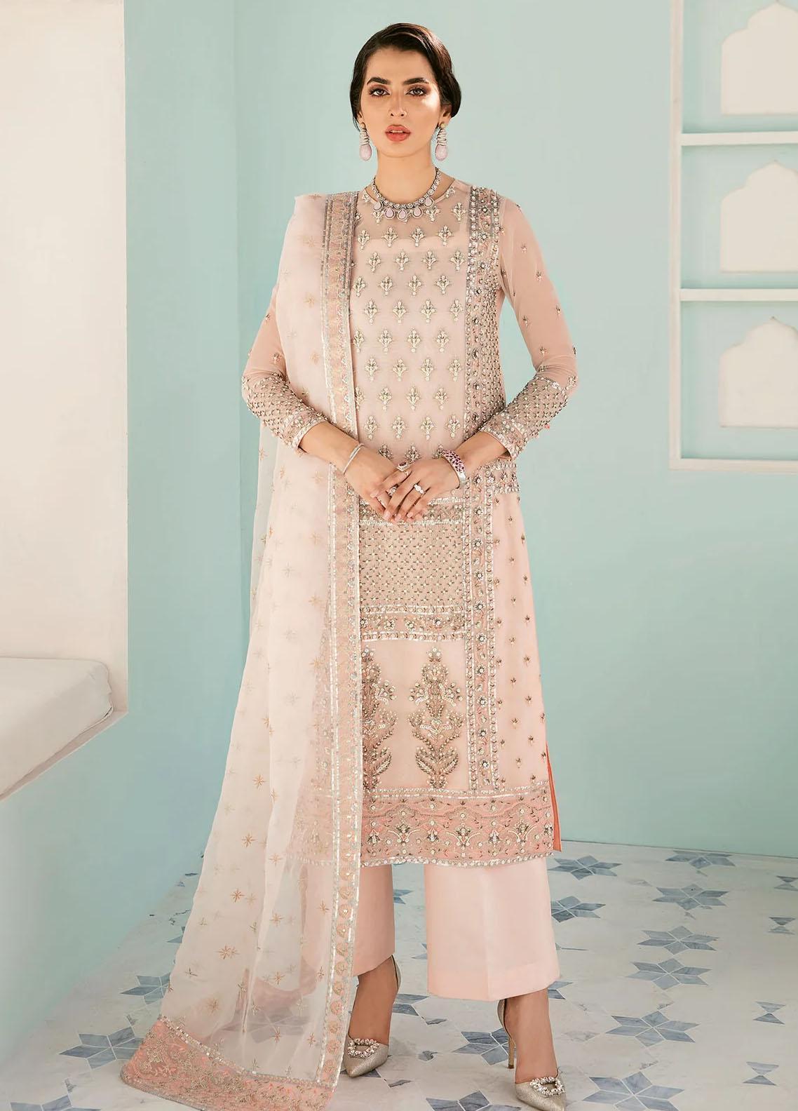 Elinor By Akbar Aslam Embroidered Organza Suits Unstitched 4 Piece ...