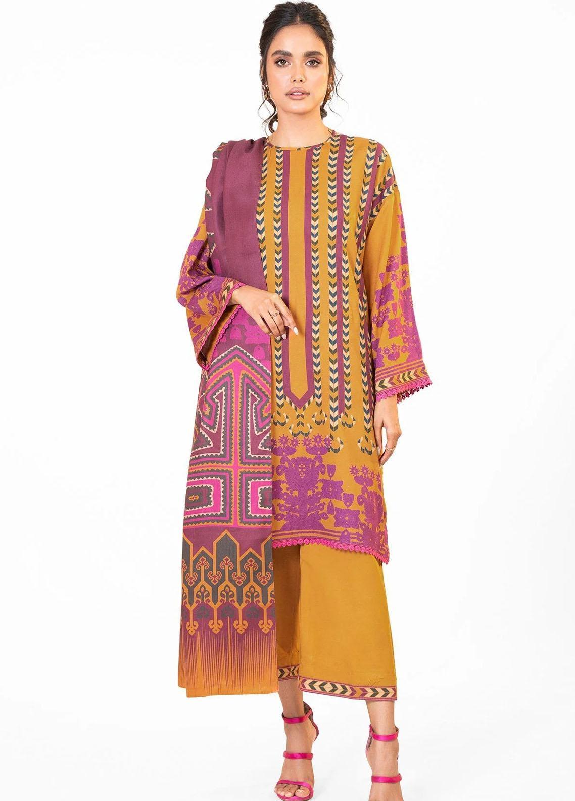 Al Karam Printed Viscose Suits Unstitched 3 Piece AK22FW FW-11-22 ...