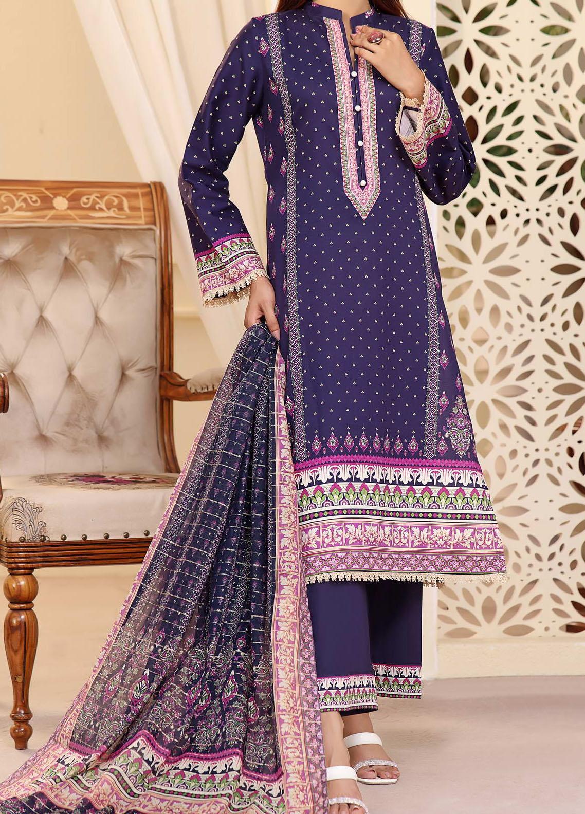Anmol By VS Textiles Printed Cottel Suits Unstitched 3 Piece VS23AM D ...