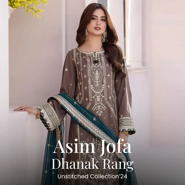 Dhanak Rang by Asim Jofa Luxury Festive Collection 2024 | Sanaulla Store