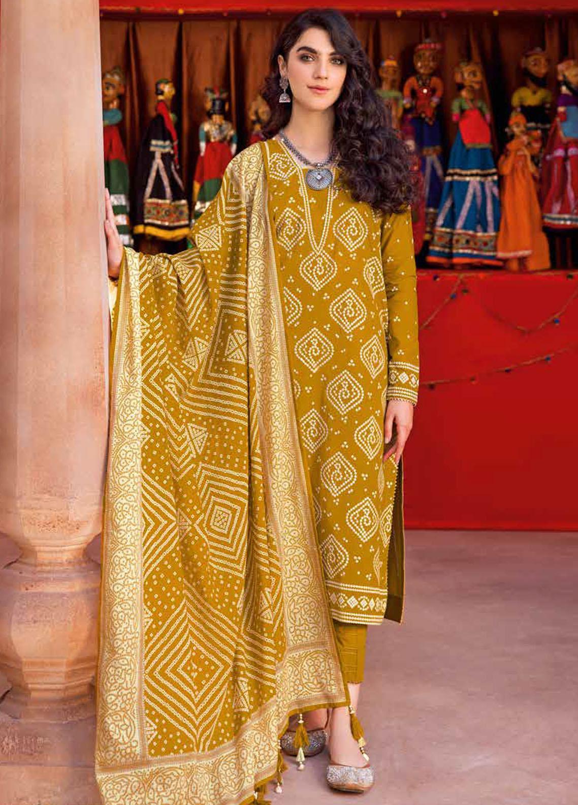 Chunri by Gul Ahmed Printed Lawn Suits Unstitched 3 Piece GA23C CL-32165 - Summer Collection