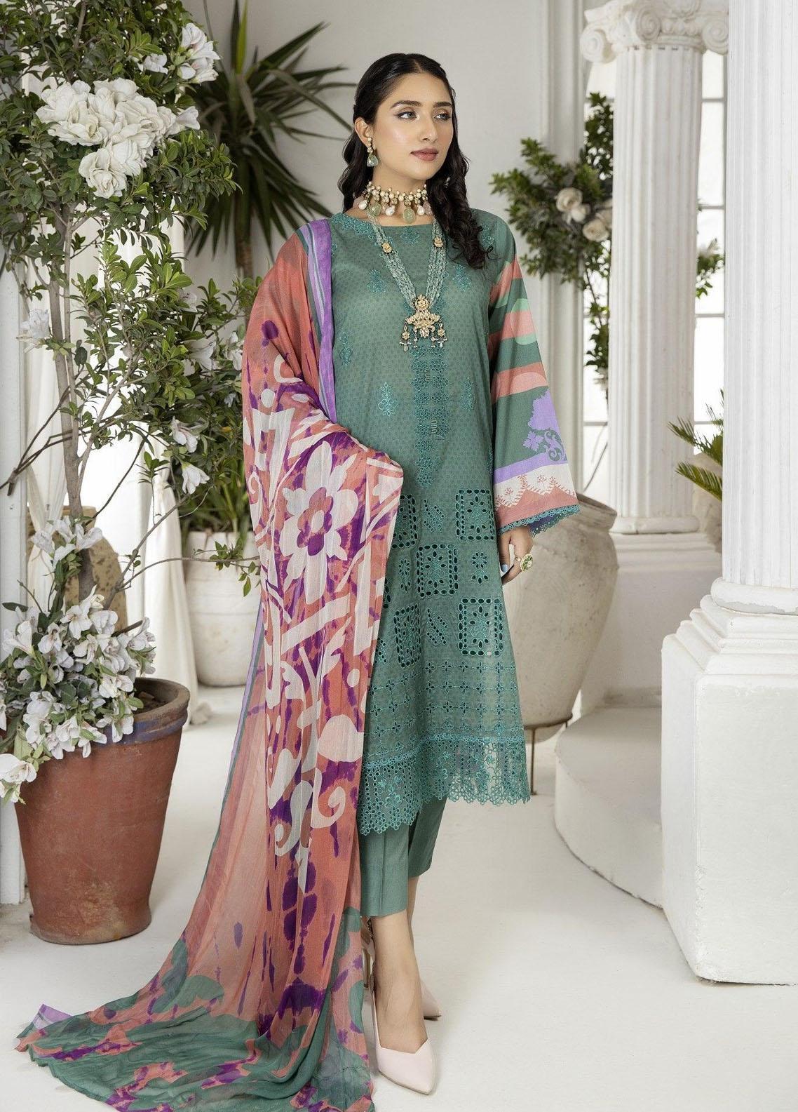Classica By Safwa Embroidered Lawn Suits Unstitched 3 Piece SW23C SEC ...
