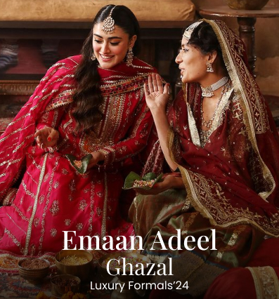 Emaan Adeel Ghazal Luxury Formals Collection 2024 - Sanaulla Store