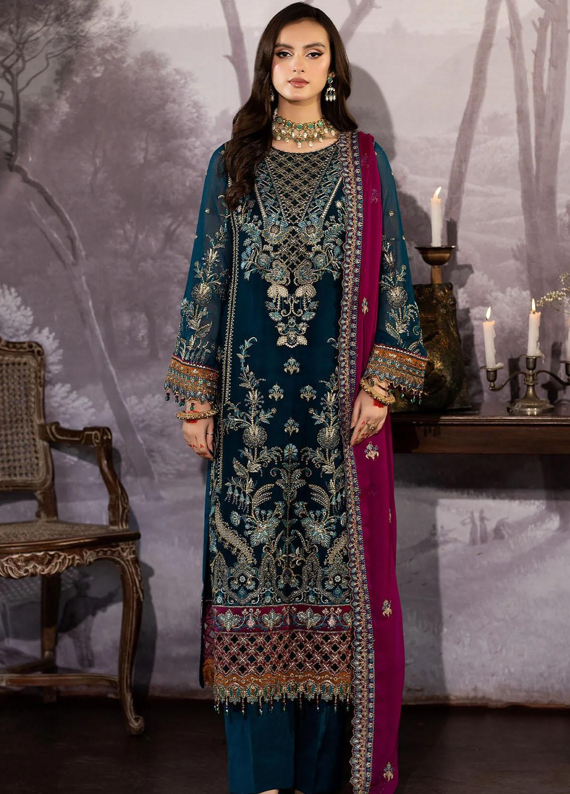 Enliven Majestic By Imrozia Premium Embroidered Chiffon Suits Unstitched 3 Piece IMP24EL M-62 ...
