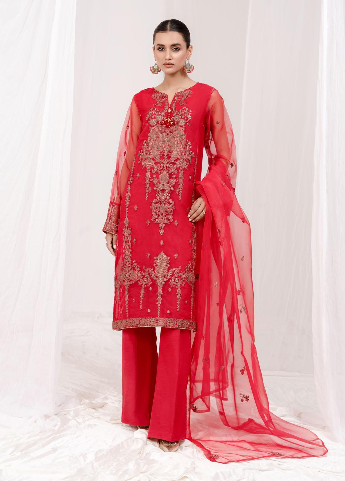 Esra Fashion Festive Pret Organza 2 Piece Suit ETO-02