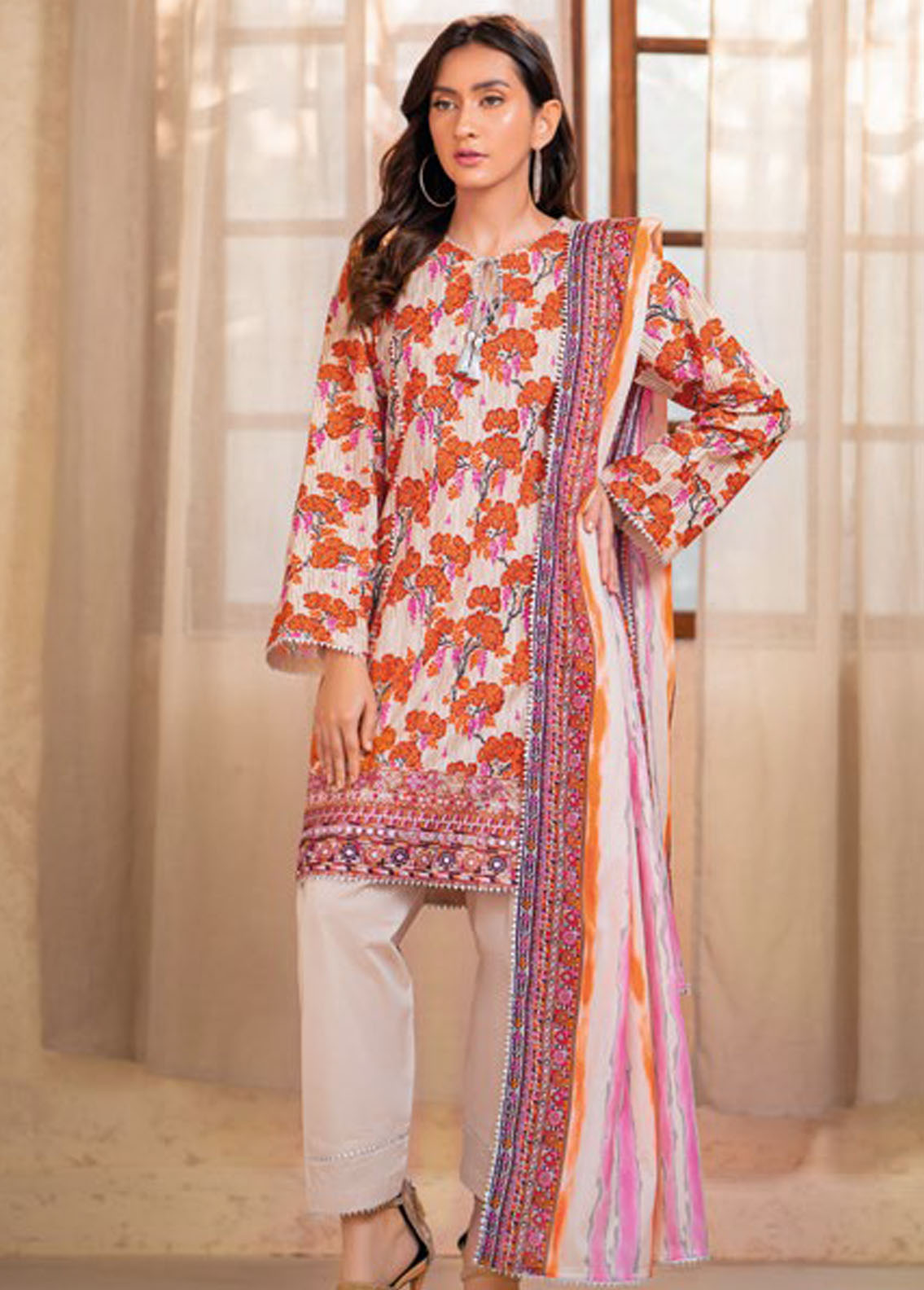 Essential By Gul Ahmed Embroidered Lawn Suits Unstitched 3 Piece GA24E ...