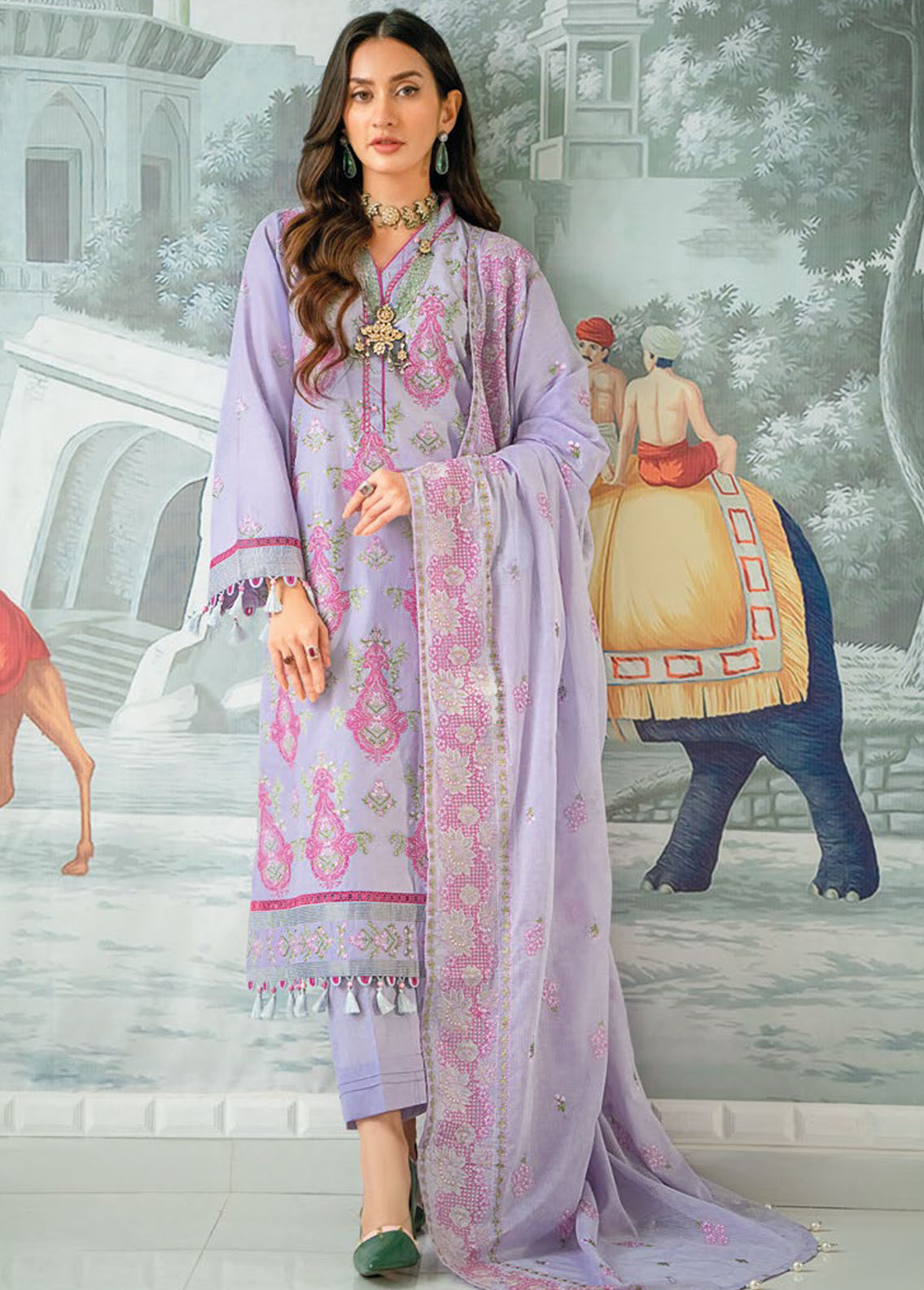 Essential By Gul Ahmed Embroidered Lawn Suits Unstitched 3 Piece GA24E ...