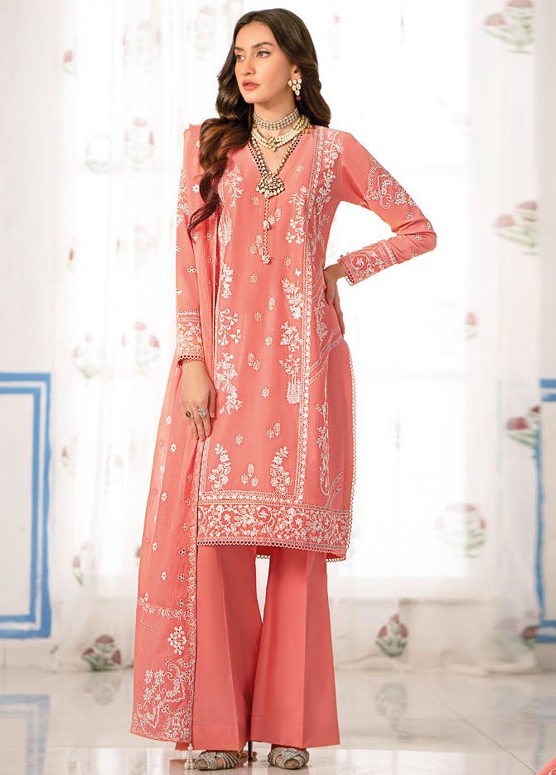 Essential By Gul Ahmed Embroidered Lawn Suits Unstitched 3 Piece GA24E ...