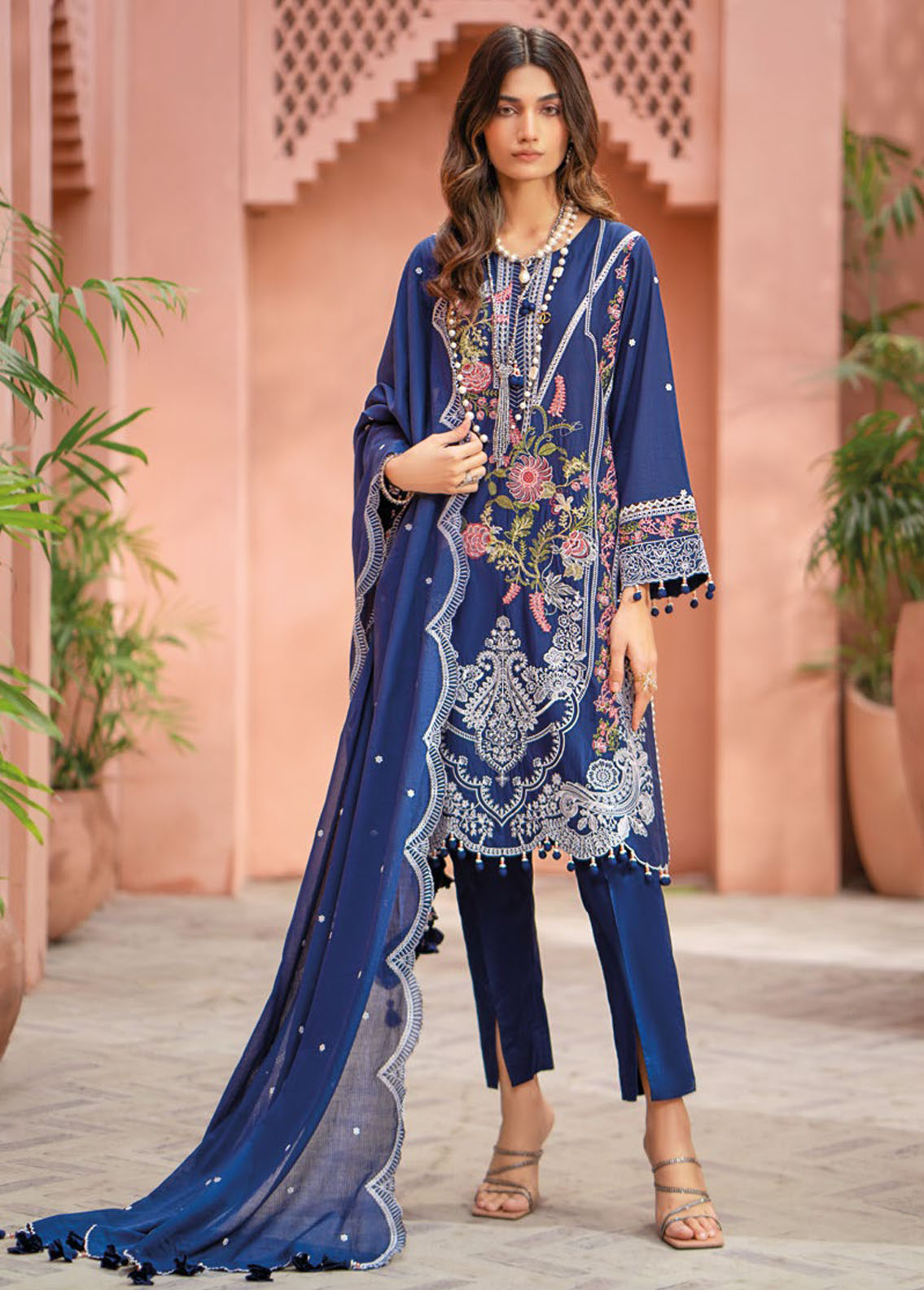 Essential By Gul Ahmed Embroidered Lawn Suits Unstitched 3 Piece GA24E ...