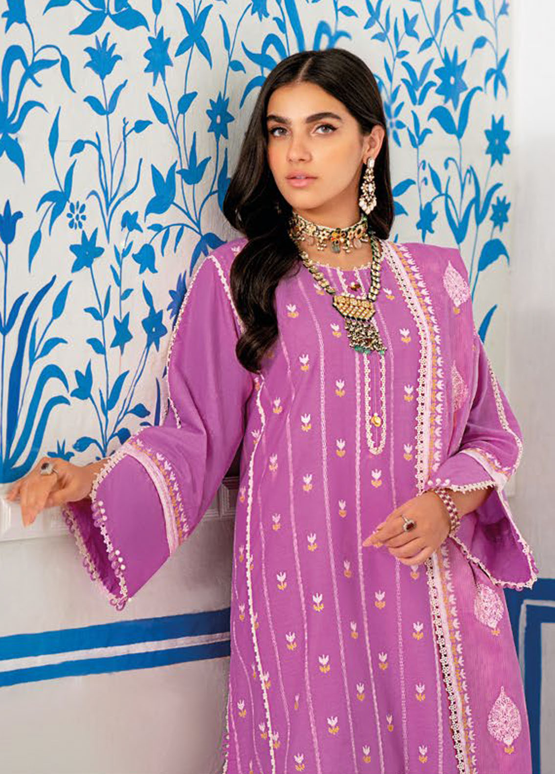 Essential By Gul Ahmed Embroidered Lawn Suits Unstitched 3 Piece GA24E ...
