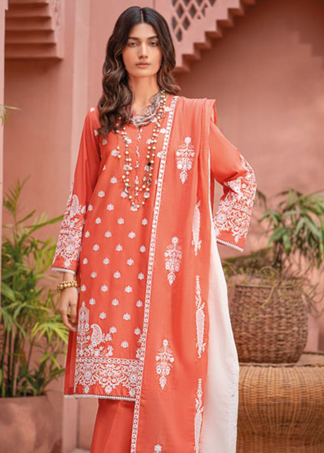 Essential By Gul Ahmed Embroidered Lawn Suits Unstitched 3 Piece GA24E ...