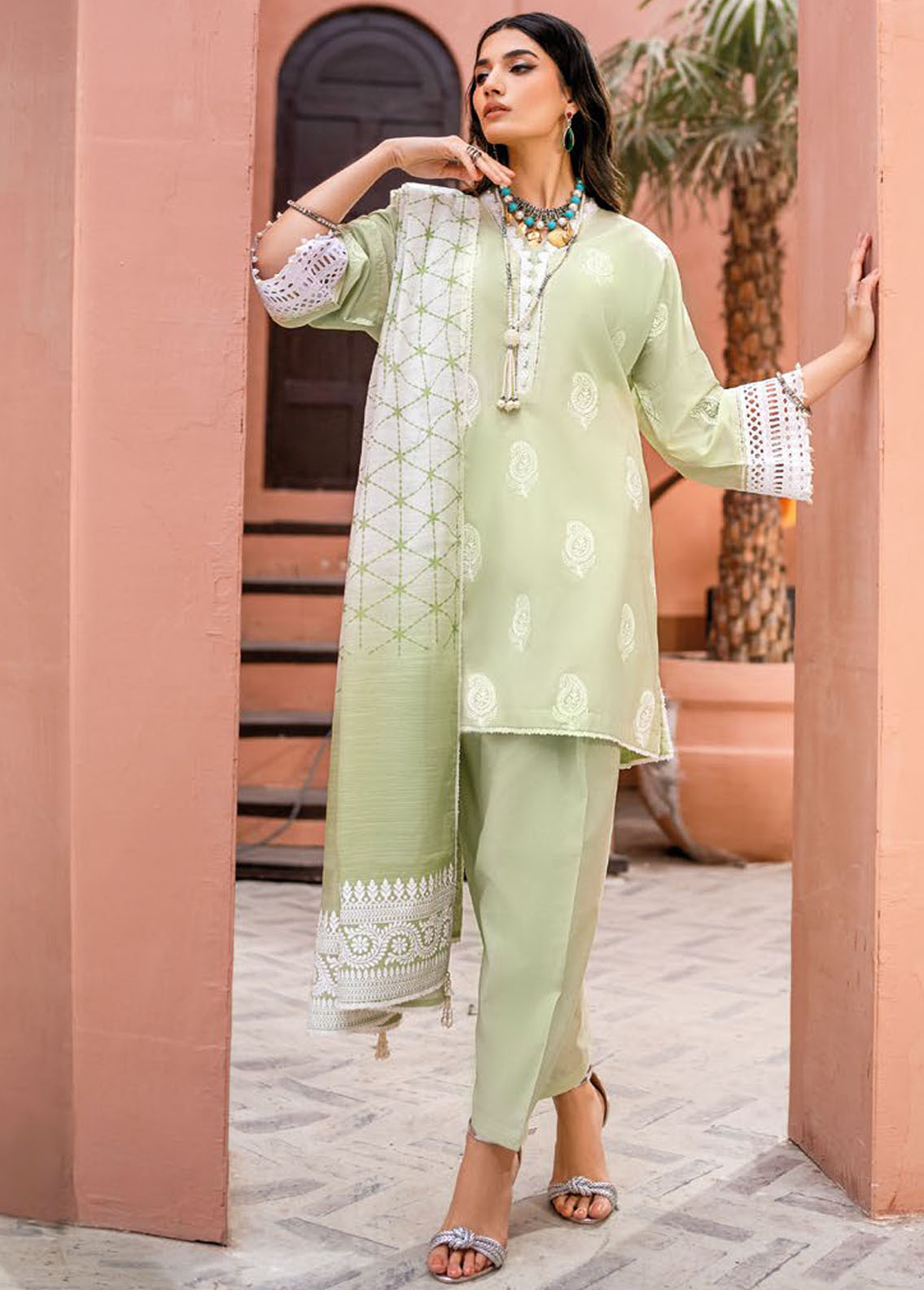 Essential By Gul Ahmed Embroidered Lawn Suits Unstitched 3 Piece GA24E ...
