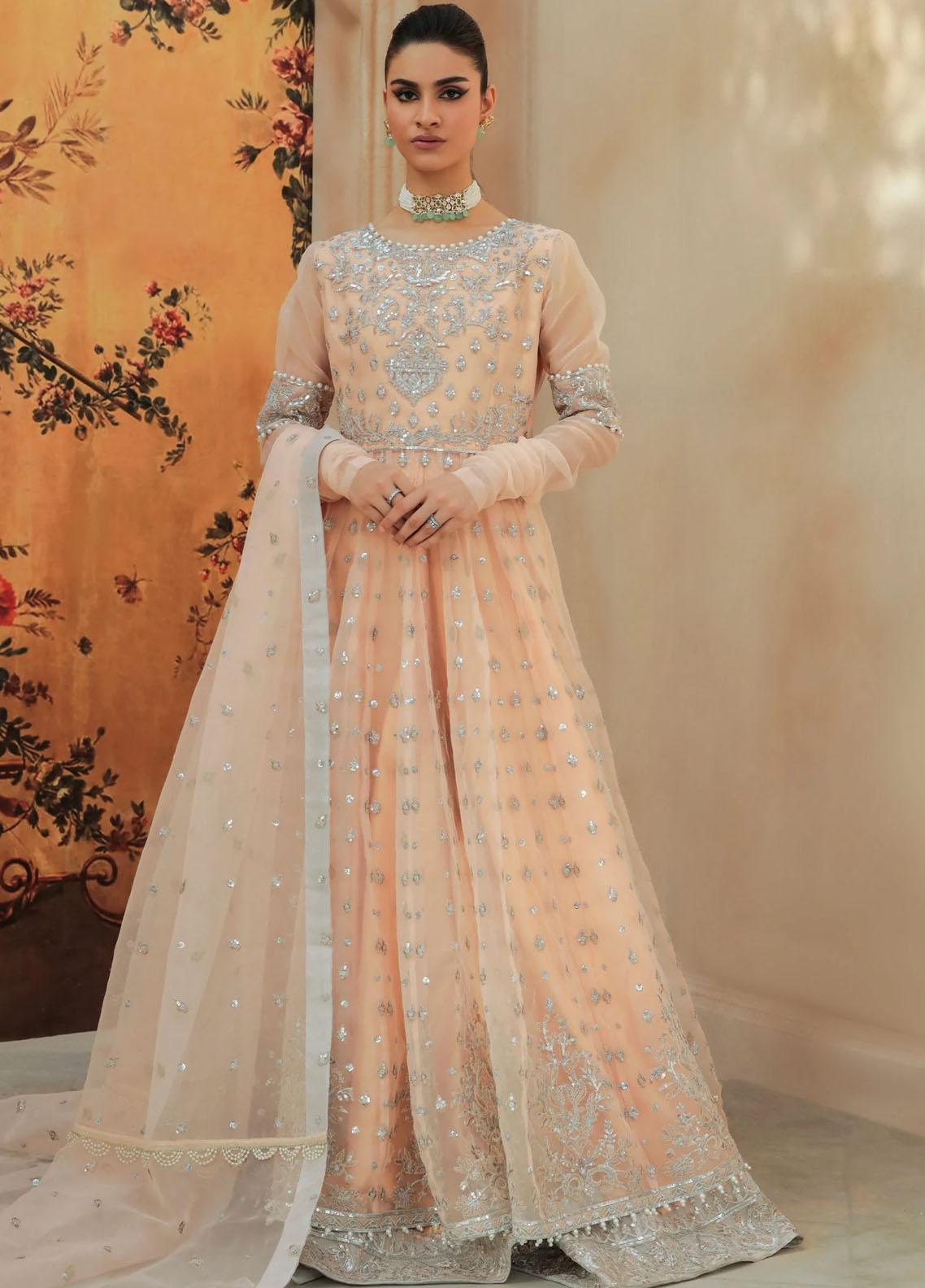 Freesia Premium Luxury Pret Embroidered Organza 3 Piece Suit MAH E NOOR