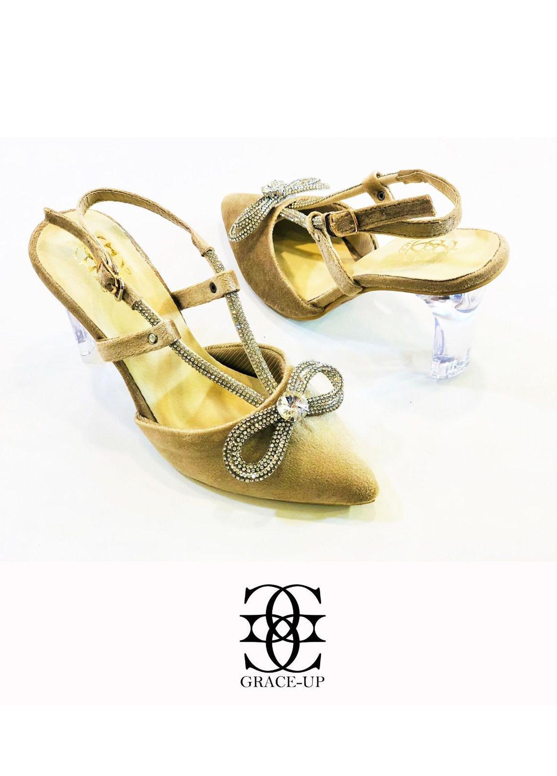 Grace Up Shoes Festive Style Heels 422 FOWN