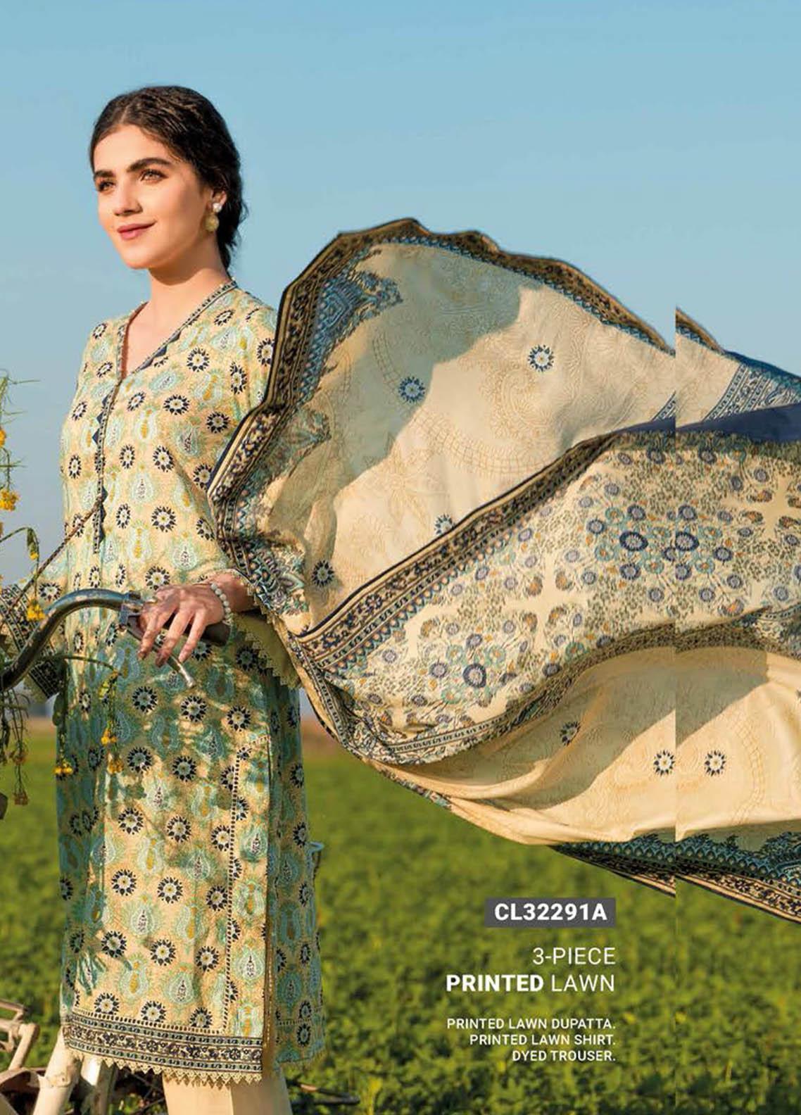 Essential Lawn By Gul Ahmed Printed Lawn Suits Unstitched 3 Piece GA23E ...