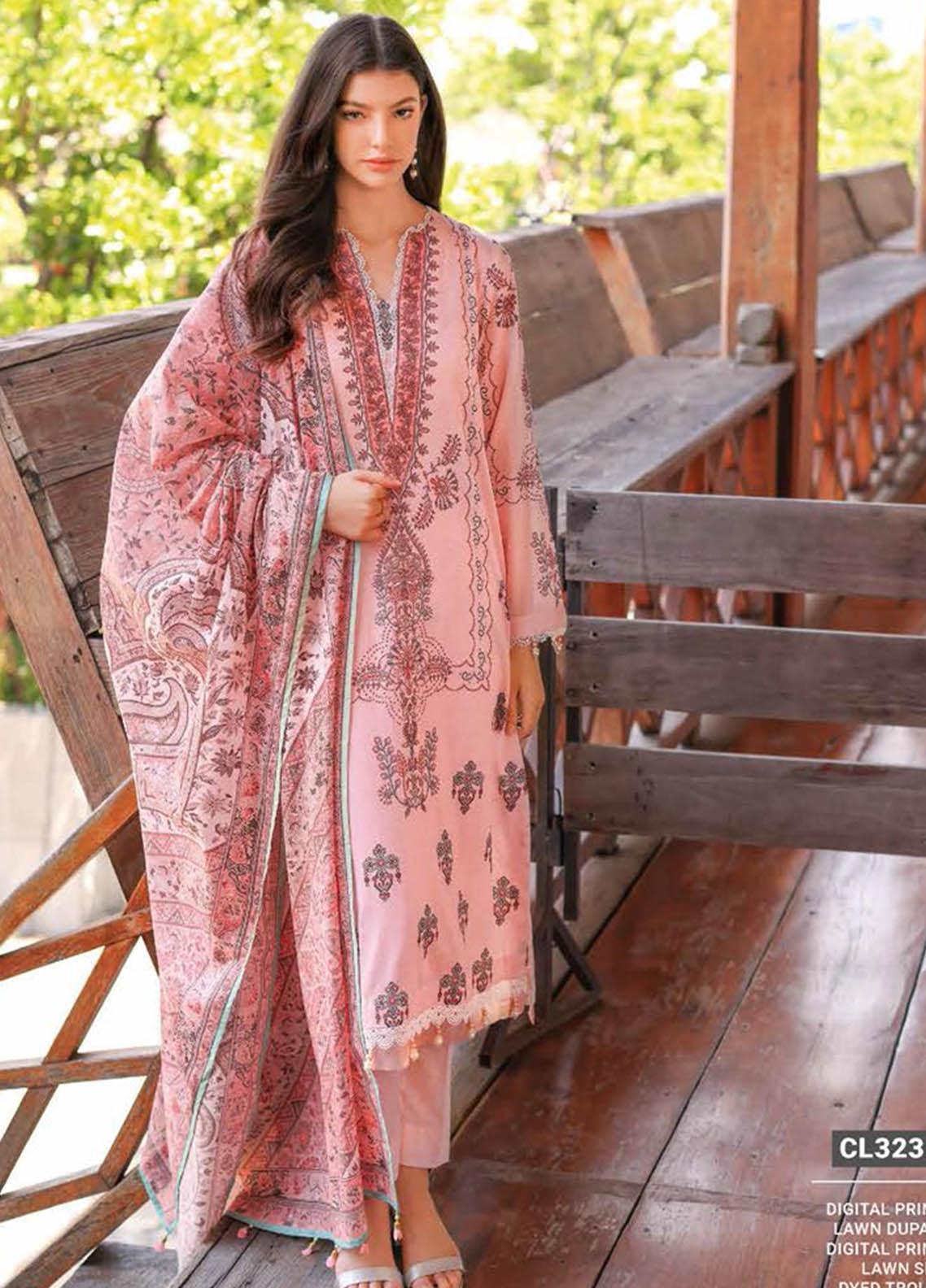 Essential Lawn By Gul Ahmed Printed Lawn Suits Unstitched 3 Piece GA23E ...