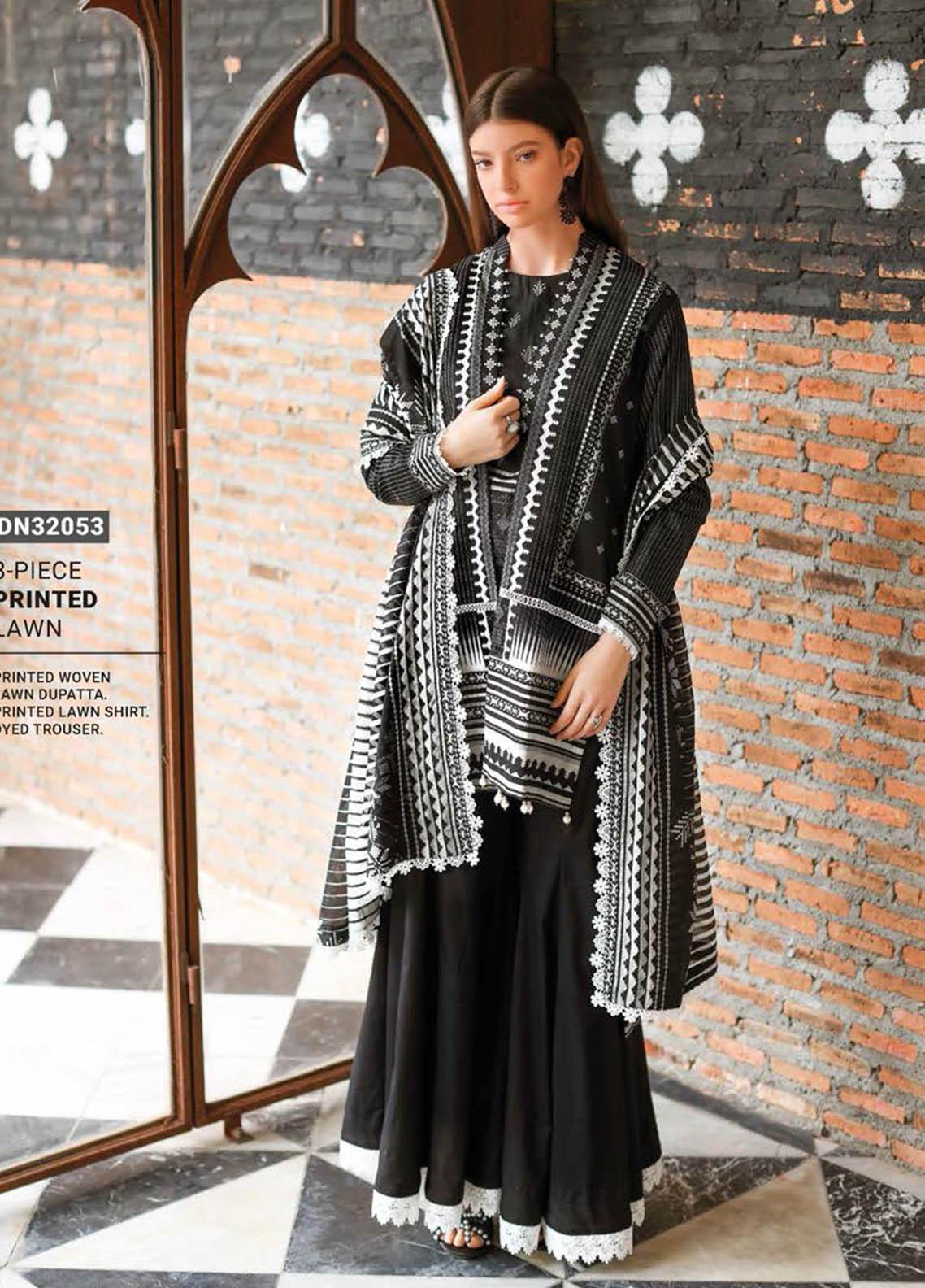 Essential Lawn By Gul Ahmed Printed Lawn Suits Unstitched 3 Piece GA23E ...