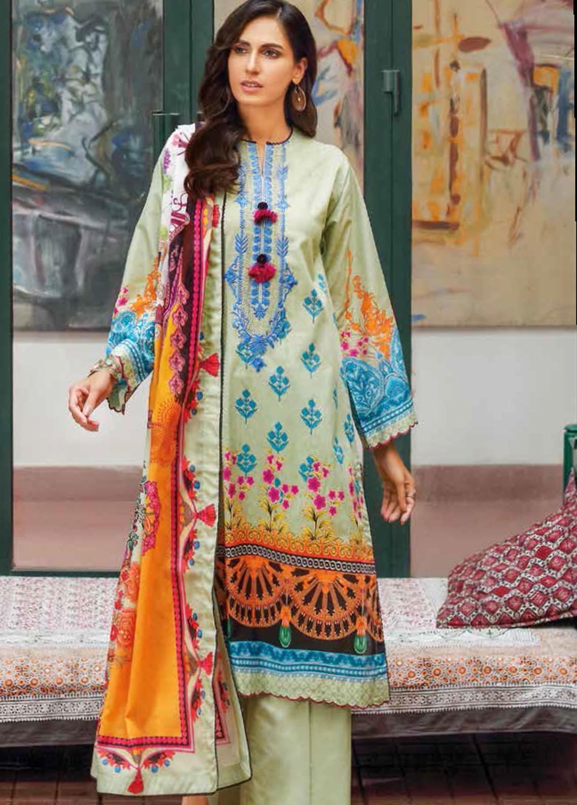 Gul Ahmed Embroidered Lawn Suits Unstitched 3 Piece GA22SB CL-22083 ...