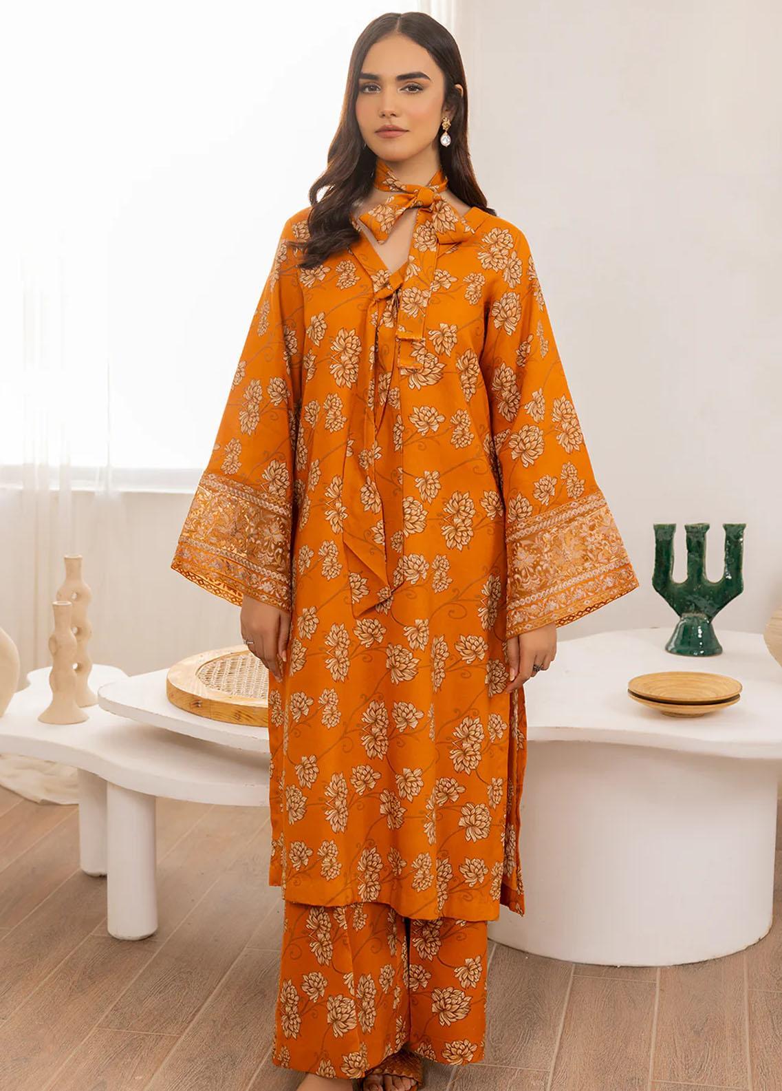 Esra Fashion Pret Casual Viscose 2 Piece Suit HDW-23-06