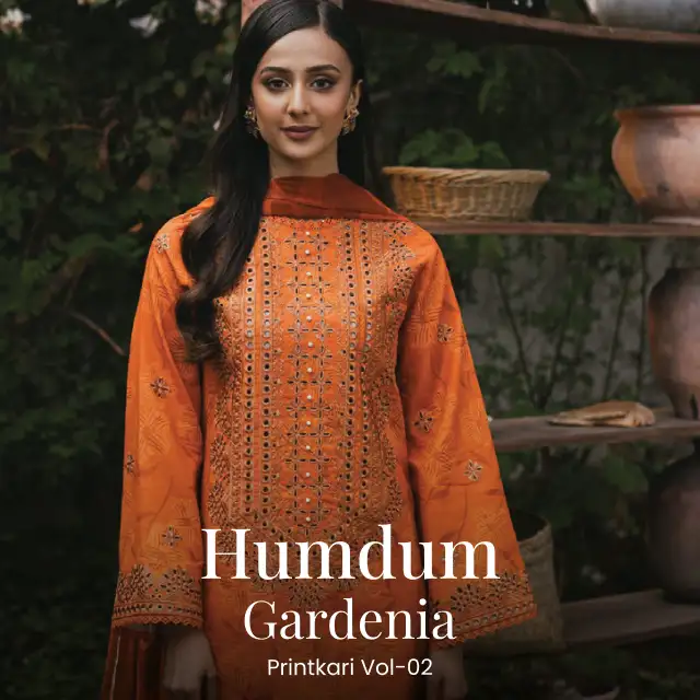 Humdum Gardenia Printkari Unstitched Collection 2024 | Volume-2 ...