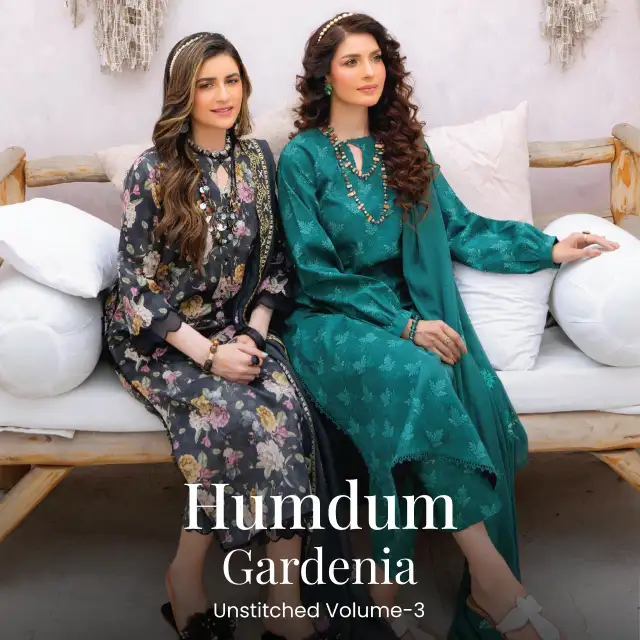 Gardenia By Humdum Unstitched Collection 2024 Vol-3 | Sanaulla Store