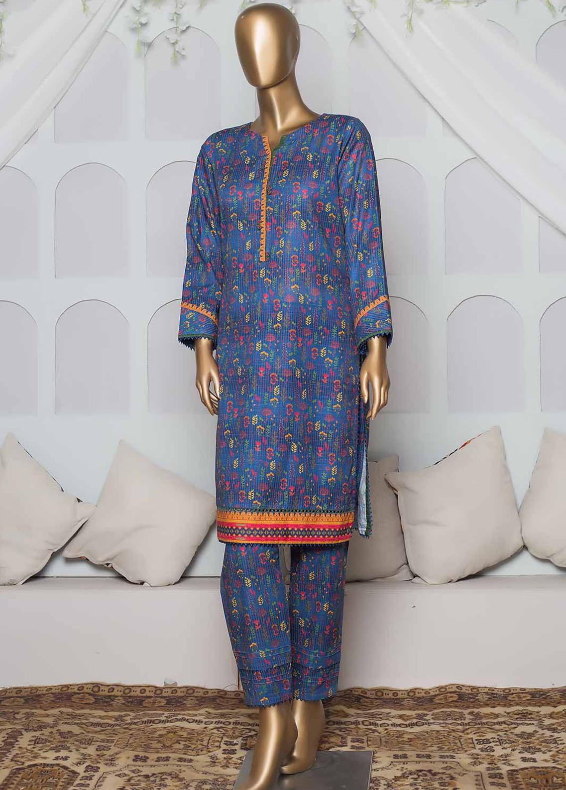 HZ Textiles Printed Khaddar Suits Unstitched 2 Piece HZ22K D2 - Winter ...