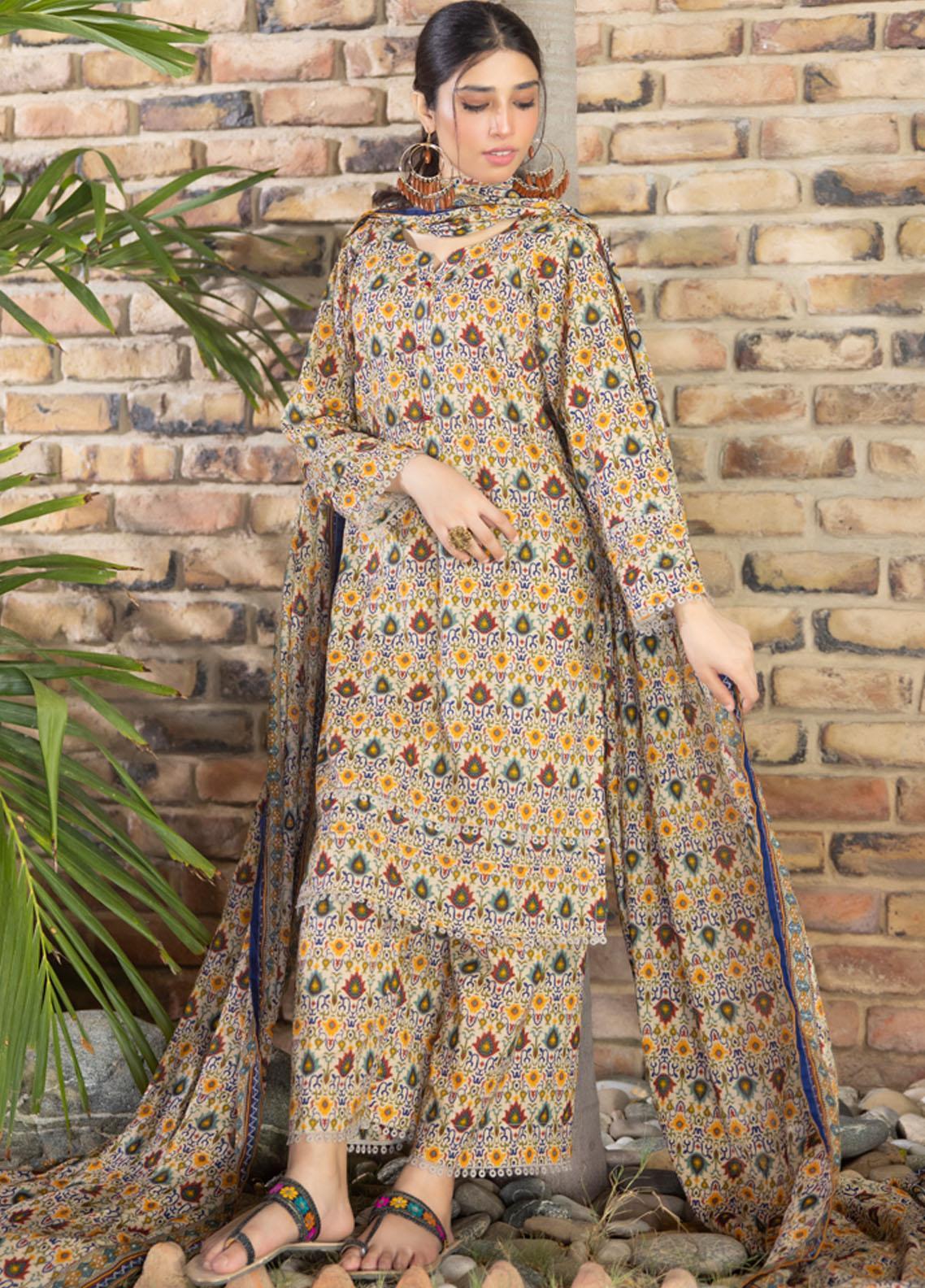 Regalia Textiles Printed Lawn Suits Unstitched 3 Piece RGT23-IS11 ISV11 ...
