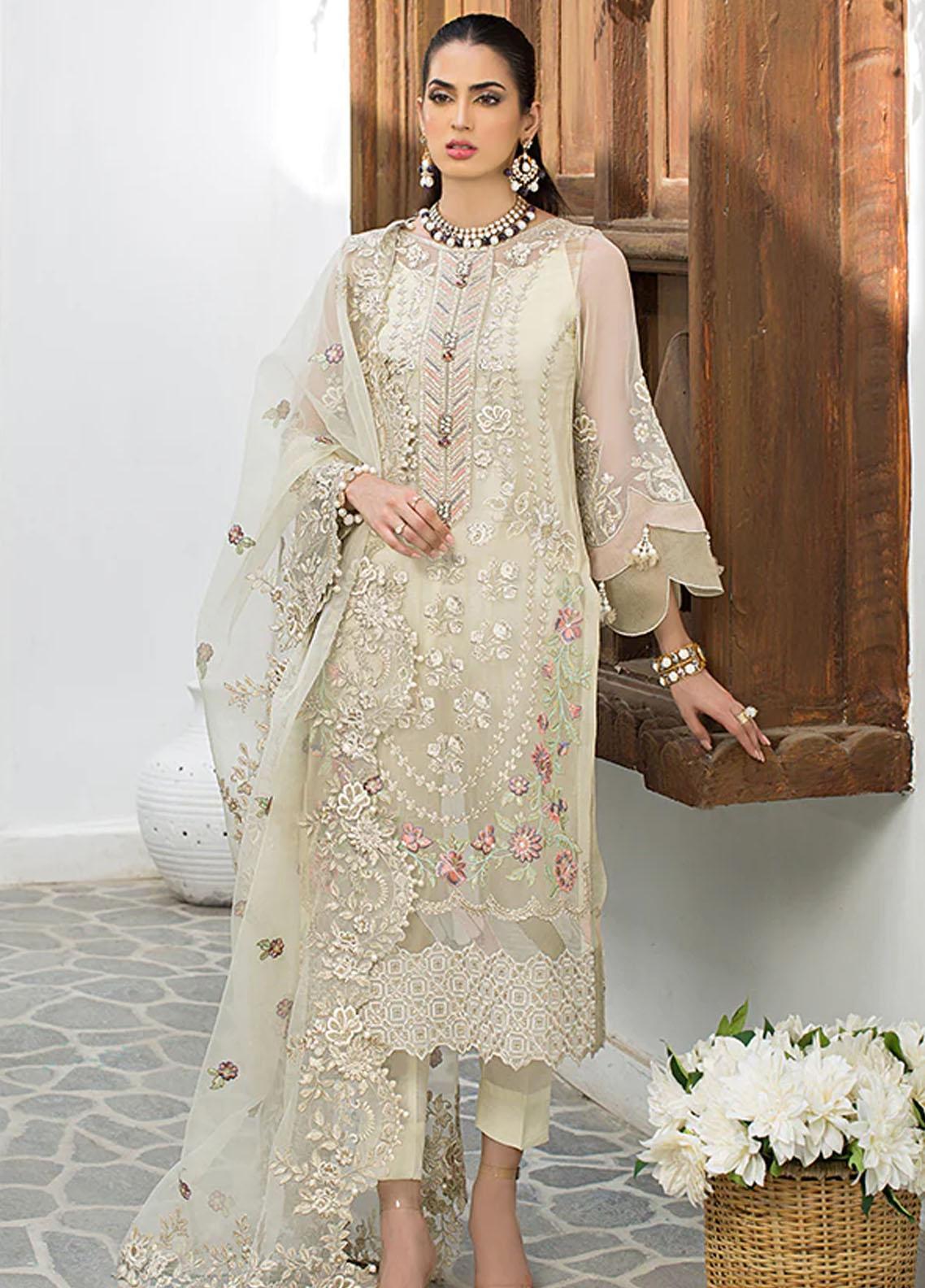 La Roza Plush by Imrozia Premium Embroidered Chiffon Suits Unstitched 3 Piece L-245 TULIP BOSS ...