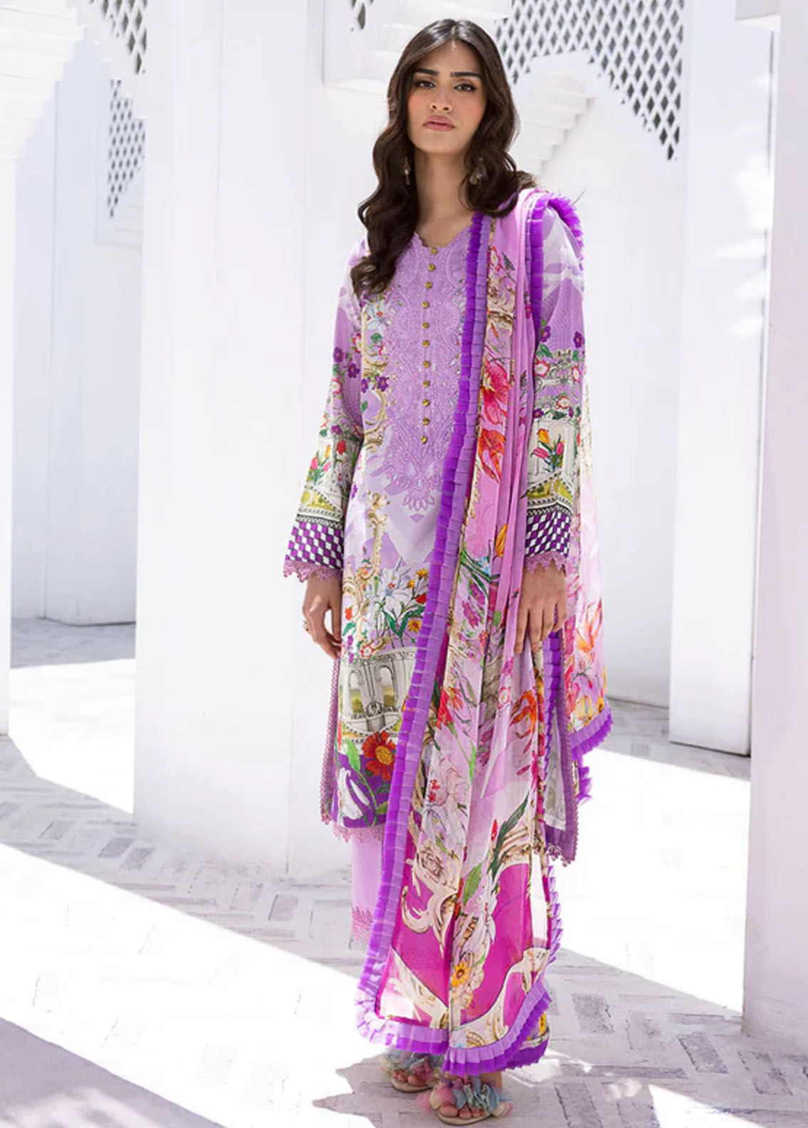 Leya by Roheenaz Embroidered Lawn Suits Unstitched 3 Piece RNZ24L RNZ ...
