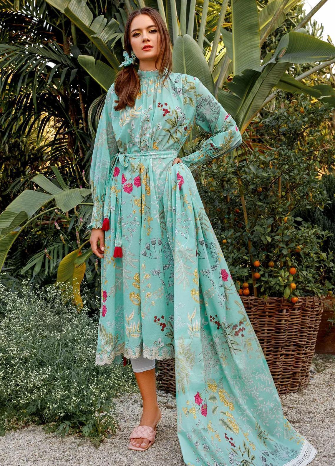 M Basics By Maria B Embroidered Lawn Suits Unstitched 2 Piece MB23MB 9 ...
