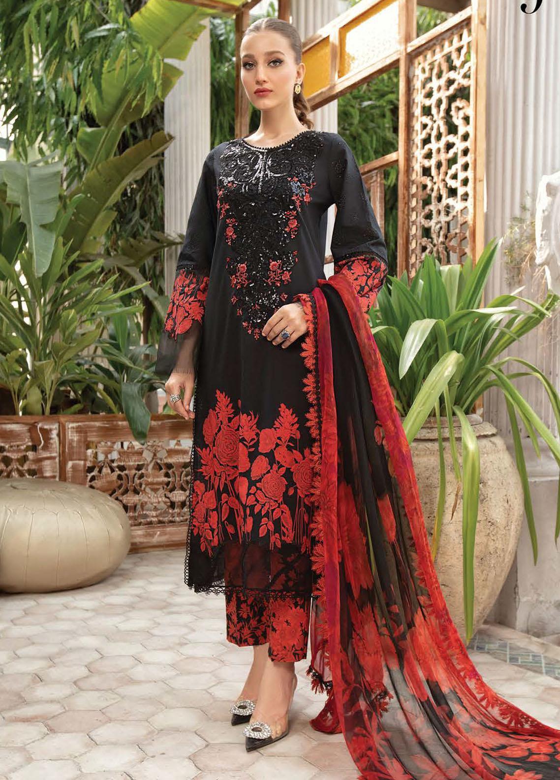 M Prints By Maria B Embroidered Lawn Suits Unstitched 3 Piece MB23MPE ...