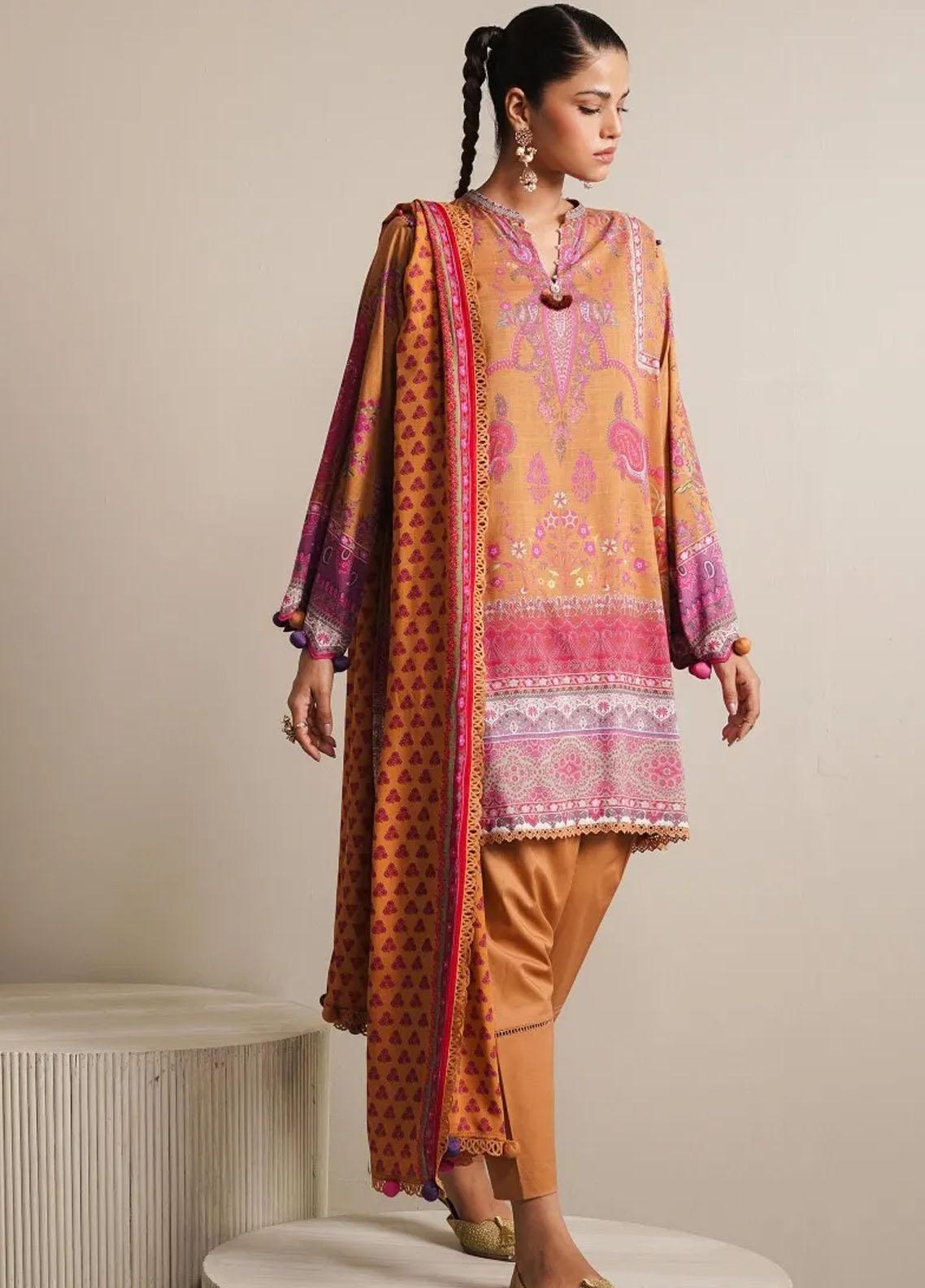 Mahay By Sana Safinaz Printed Linen Suits Unstitched 3 Piece SS23MHW ...