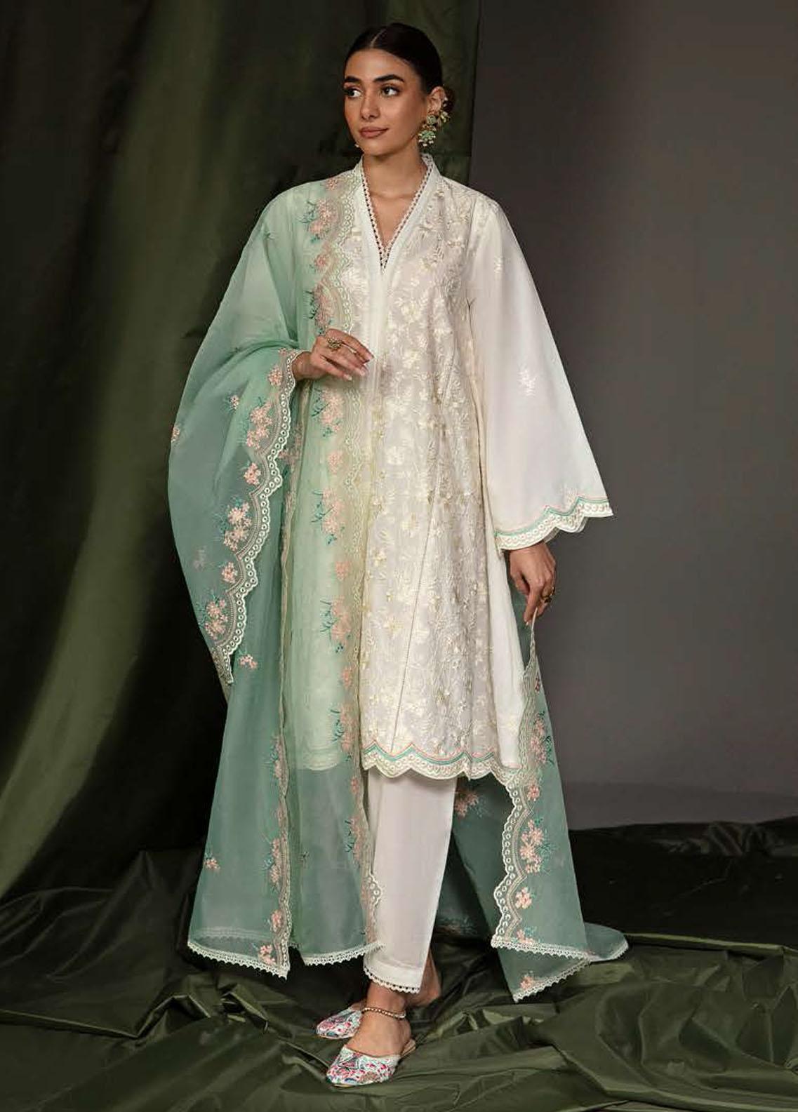 Mahiri By Cross Stitch Embroidered Lawn Suits Unstitched 3 Piece CS23M ...