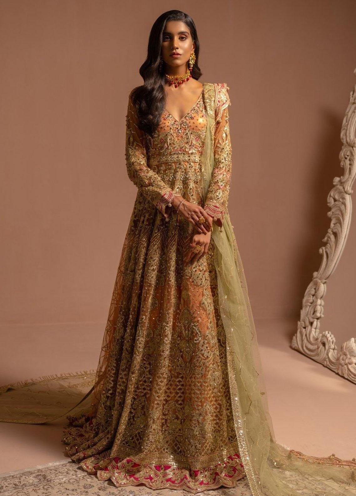 Maryum N Maria Luxury Pret Embroidered Net 3 Piece Suit CENTAUR