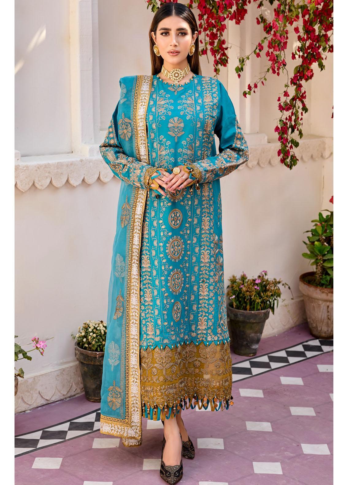 Eid e Nobahar By Maryum N Maria Embroidered Lawn Suits Unstitched 3 Piece MNM23EN MLFD-091 ...