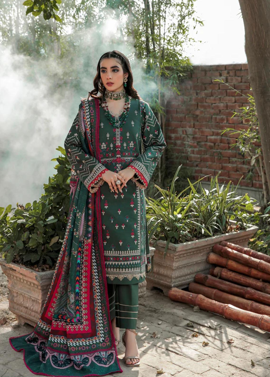 Meeras by Florent Embroidered Khaddar Suits Unstitched 3 Piece FL22M FL ...