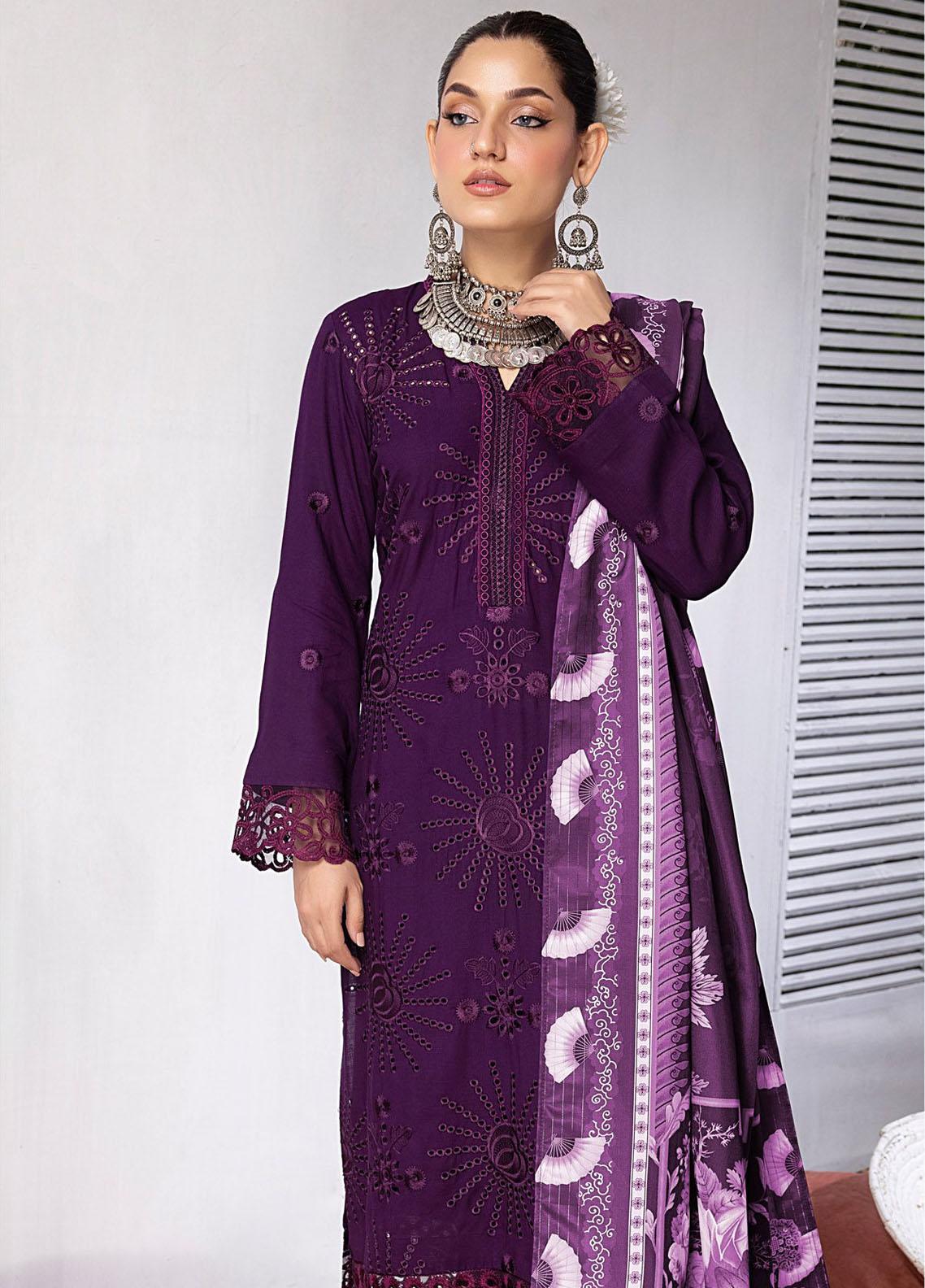 Mehru By Mahnur Embroidered Linen Suits Unstitched 3 Piece MN23MSL D-10 ...