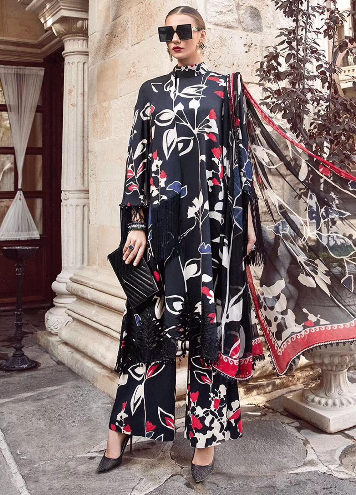 MPrints By Maria B Embroidered Linen Suits Unstitched 3 Piece MB23UW 9B ...