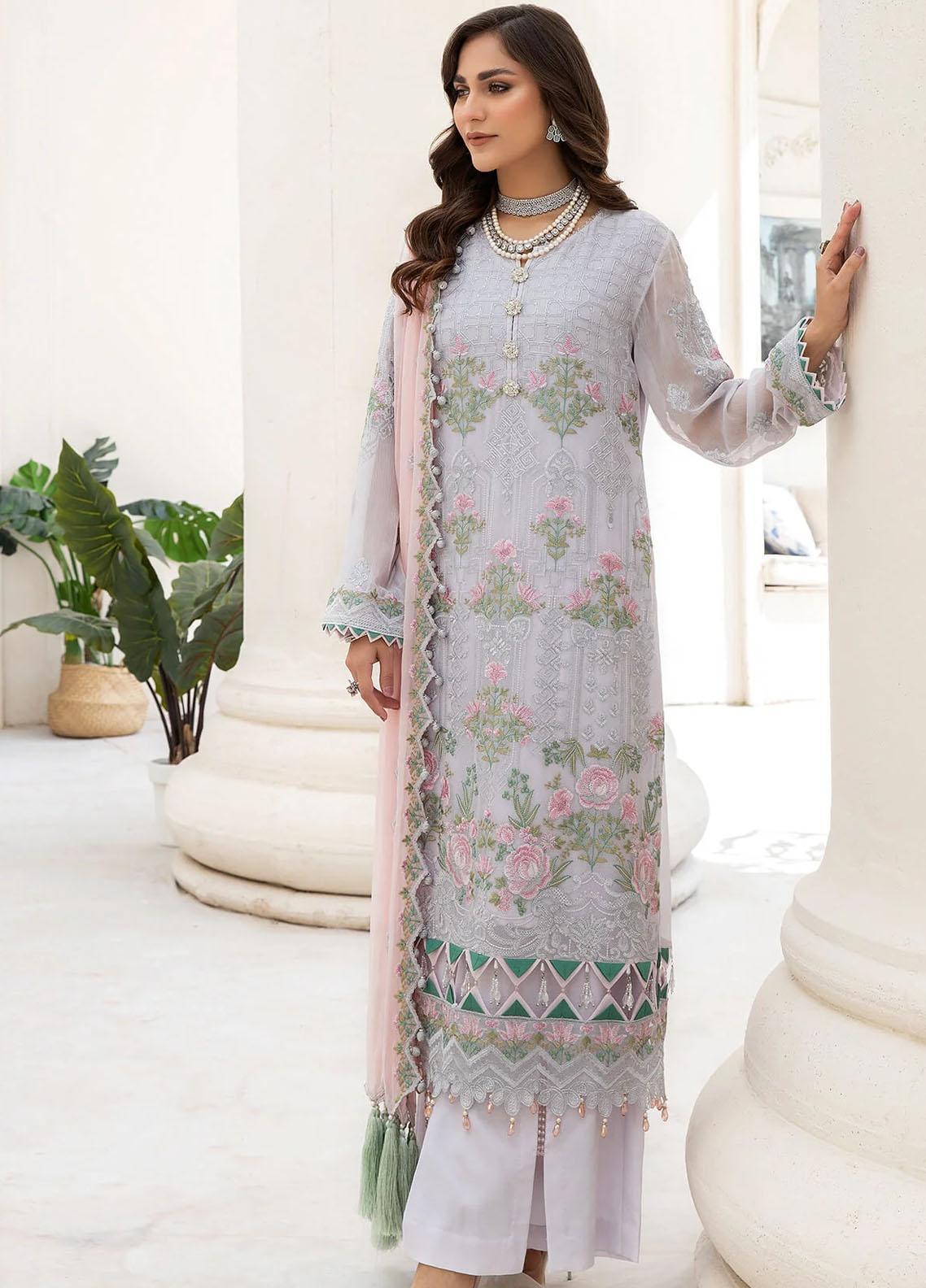 Naqsh Majestic By Imrozia Premium Embroidered Chiffon Suits Unstitched 3 Piece IMP23NM M-51 ...