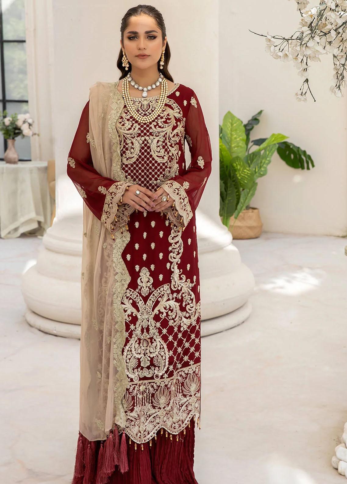 Naqsh Majestic By Imrozia Premium Embroidered Chiffon Suits Unstitched 3 Piece IMP23NM M-55 ...