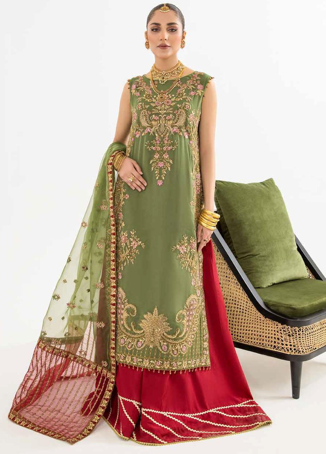 Noor-E-Nazar By Shamrock Premium Embroidered Chiffon Suits Unstitched 3 Piece SRK23NN SFD0088 ...