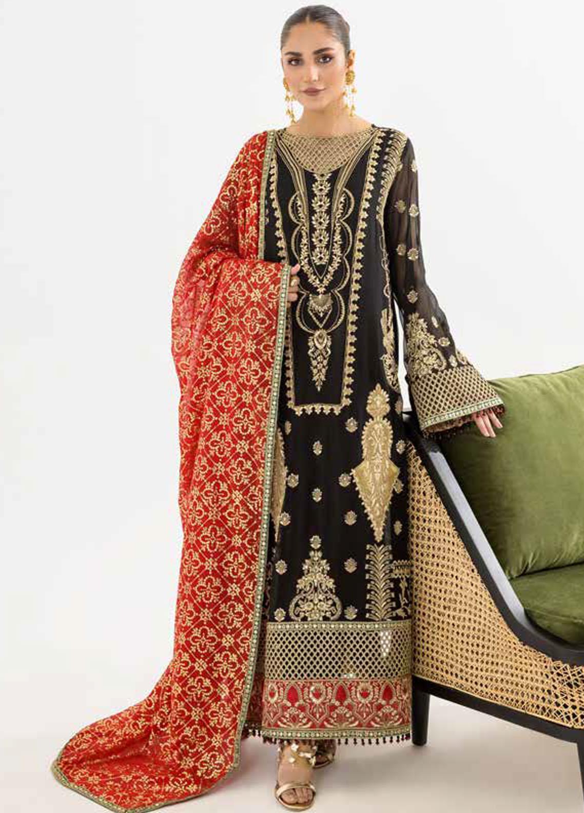 Noor-E-Nazar By Shamrock Premium Embroidered Chiffon Suits Unstitched 3 Piece SRK23NN SFD0081 ...