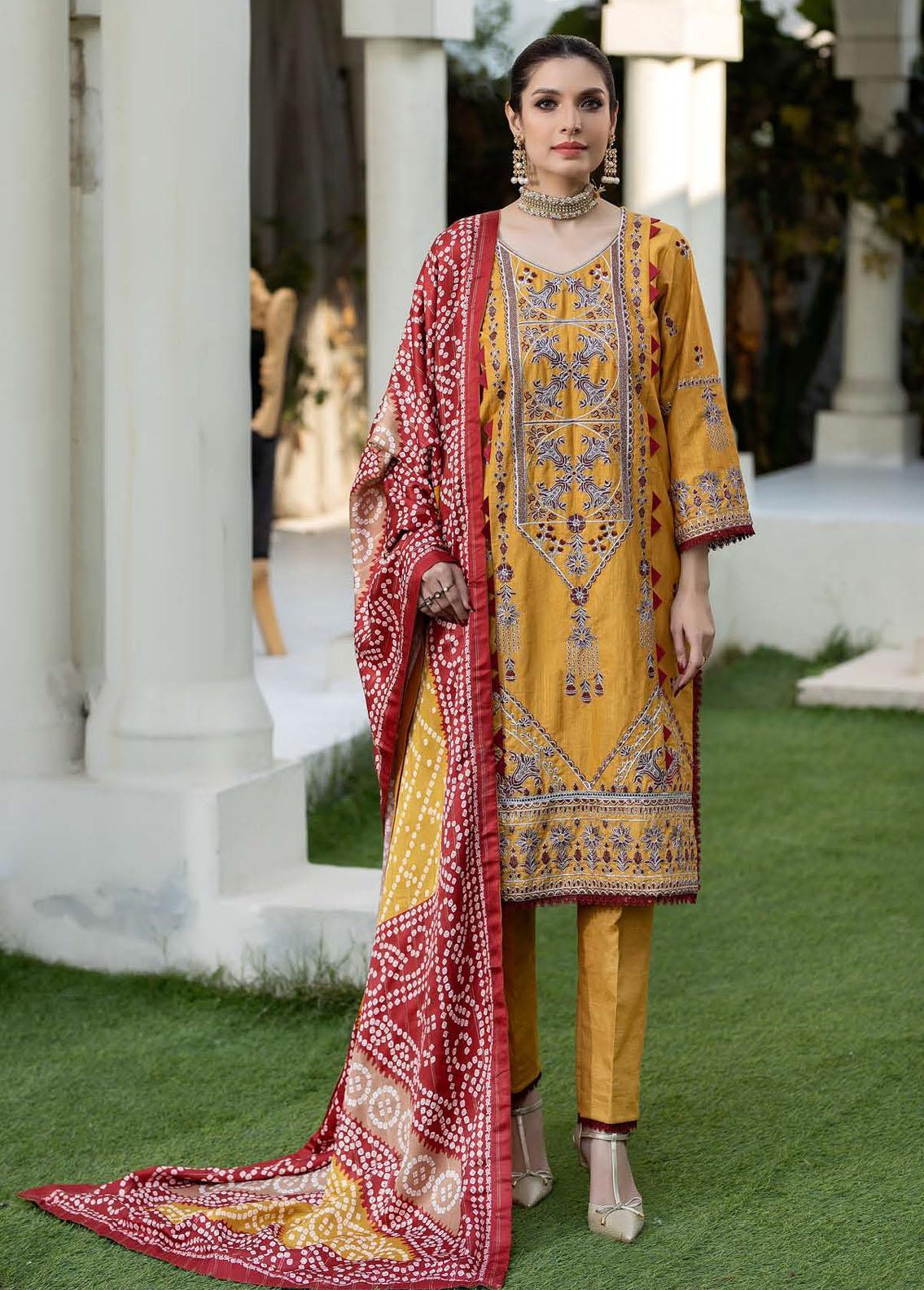 Noorma Kaamal Embroidered Khaddar Suits Unstitched 3 Piece NK23WK NK-WK ...