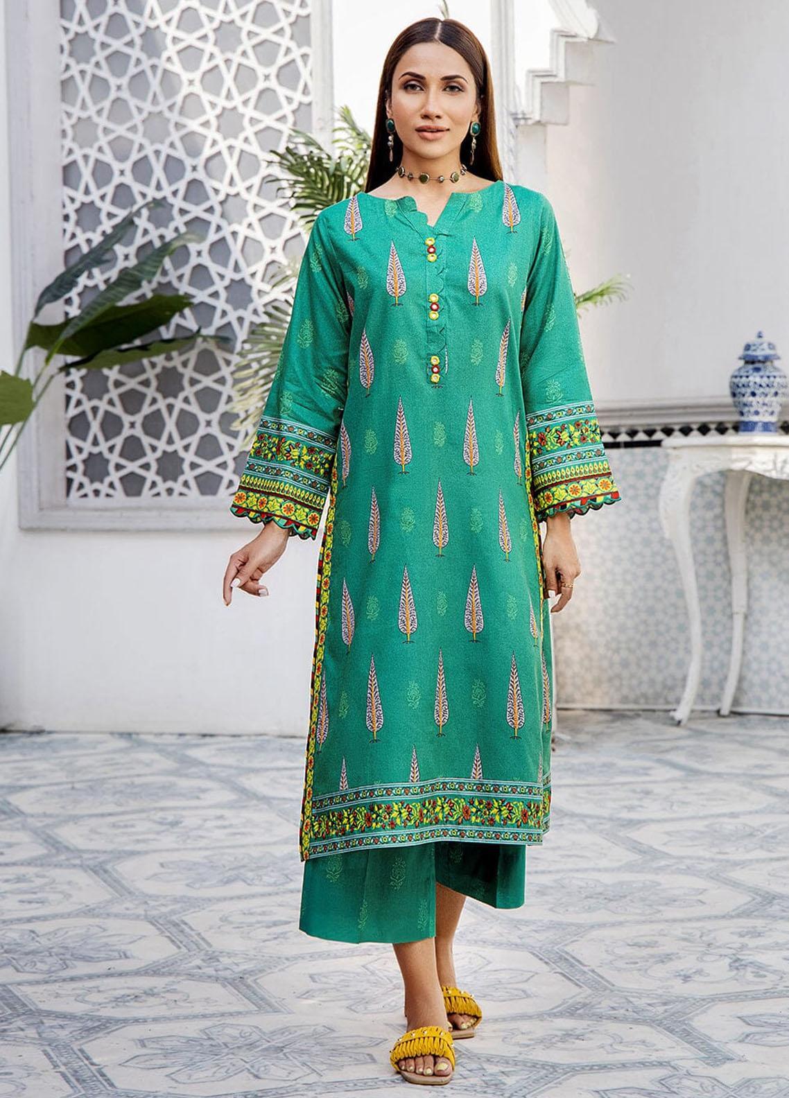 Nureh By Khas Printed Lawn Suits Unstitched 2 Piece KHS23N RKT-1708 - Summer Collection