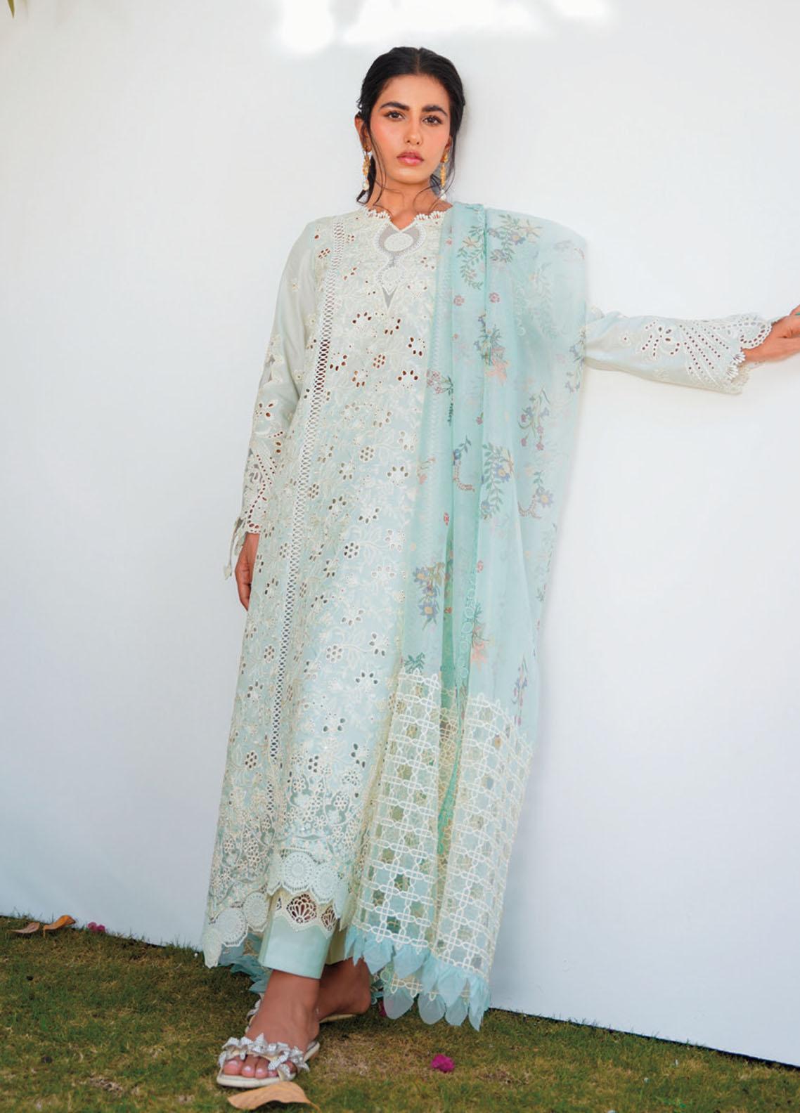 Qlinekari By Qalamkar Embroidered Chikankari Suits Unstitched 3 Piece QLM23QL RT-08 Aylin ...