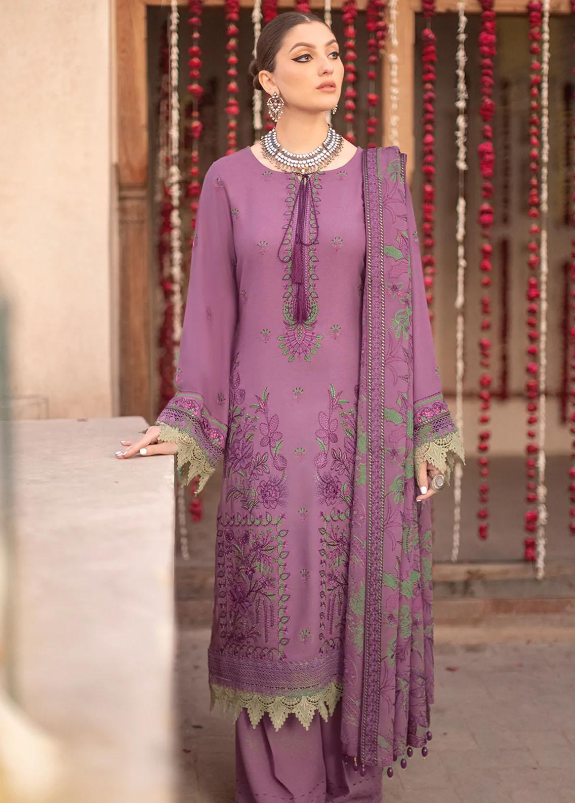 Reet By Ramsha Embroidered Karandi Suits Unstitched 3 Piece RSH22-R8 R ...