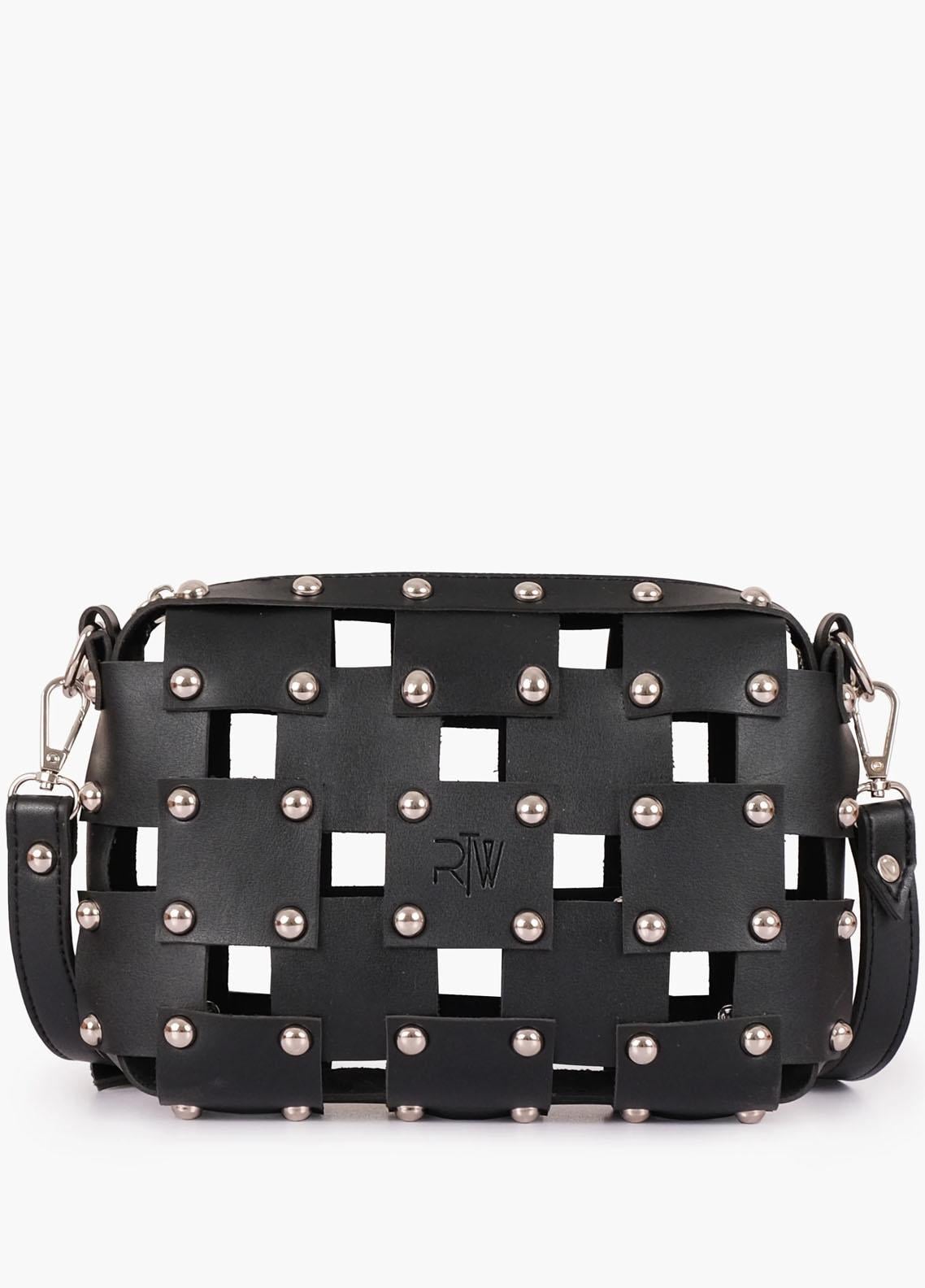 RTW Creation Bag RTW23CB Black rivet cross-body bag RCB-01 - Women ...