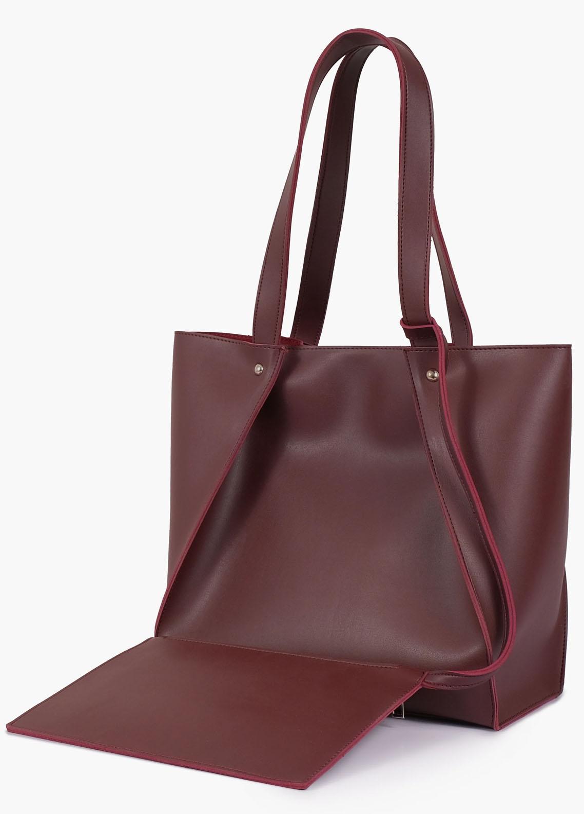RTW Creation Tote Bag Stb-09 Burgundy Shopping Tote Bag - Women Totes Bags